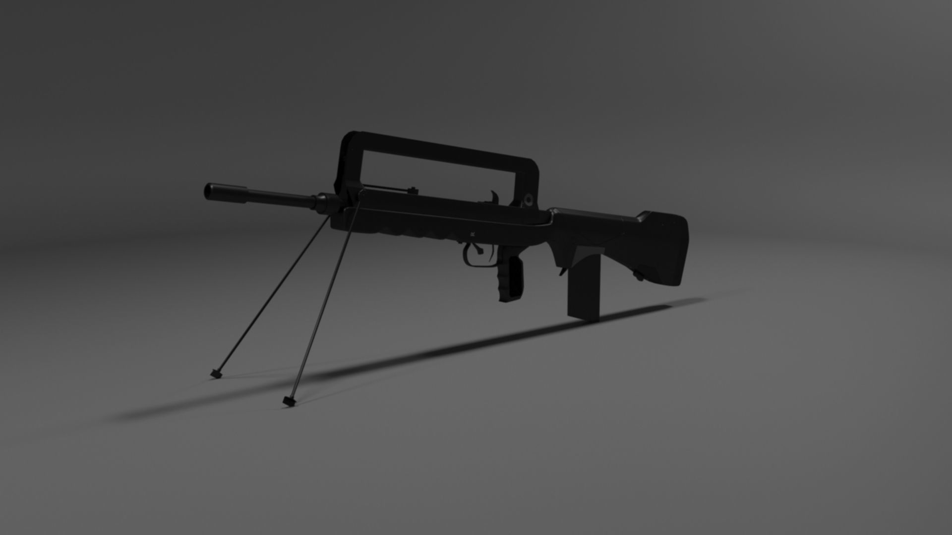 3D model Highly Detailed French FAMAS F1 Assault Rifle 3D Model VR / AR ...