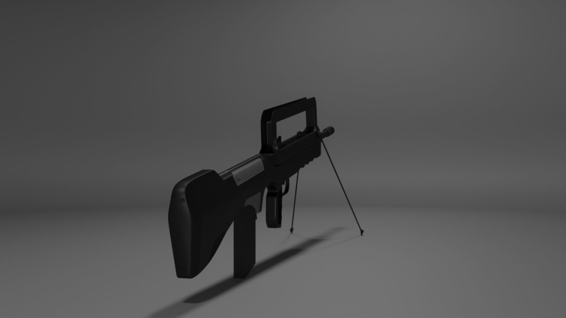 3D model Highly Detailed French FAMAS F1 Assault Rifle 3D Model VR / AR ...