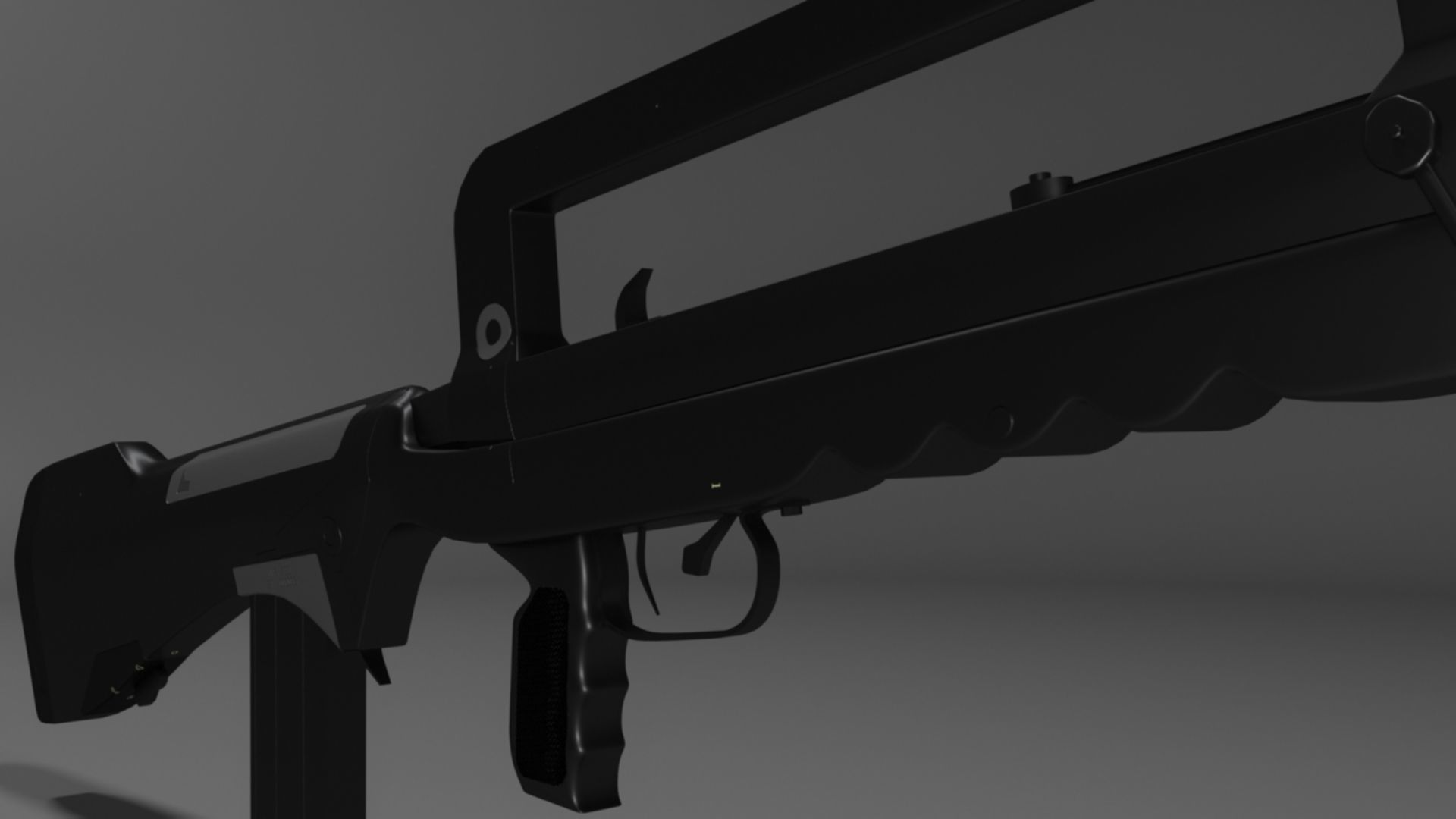 3D model Highly Detailed French FAMAS F1 Assault Rifle 3D Model VR / AR ...