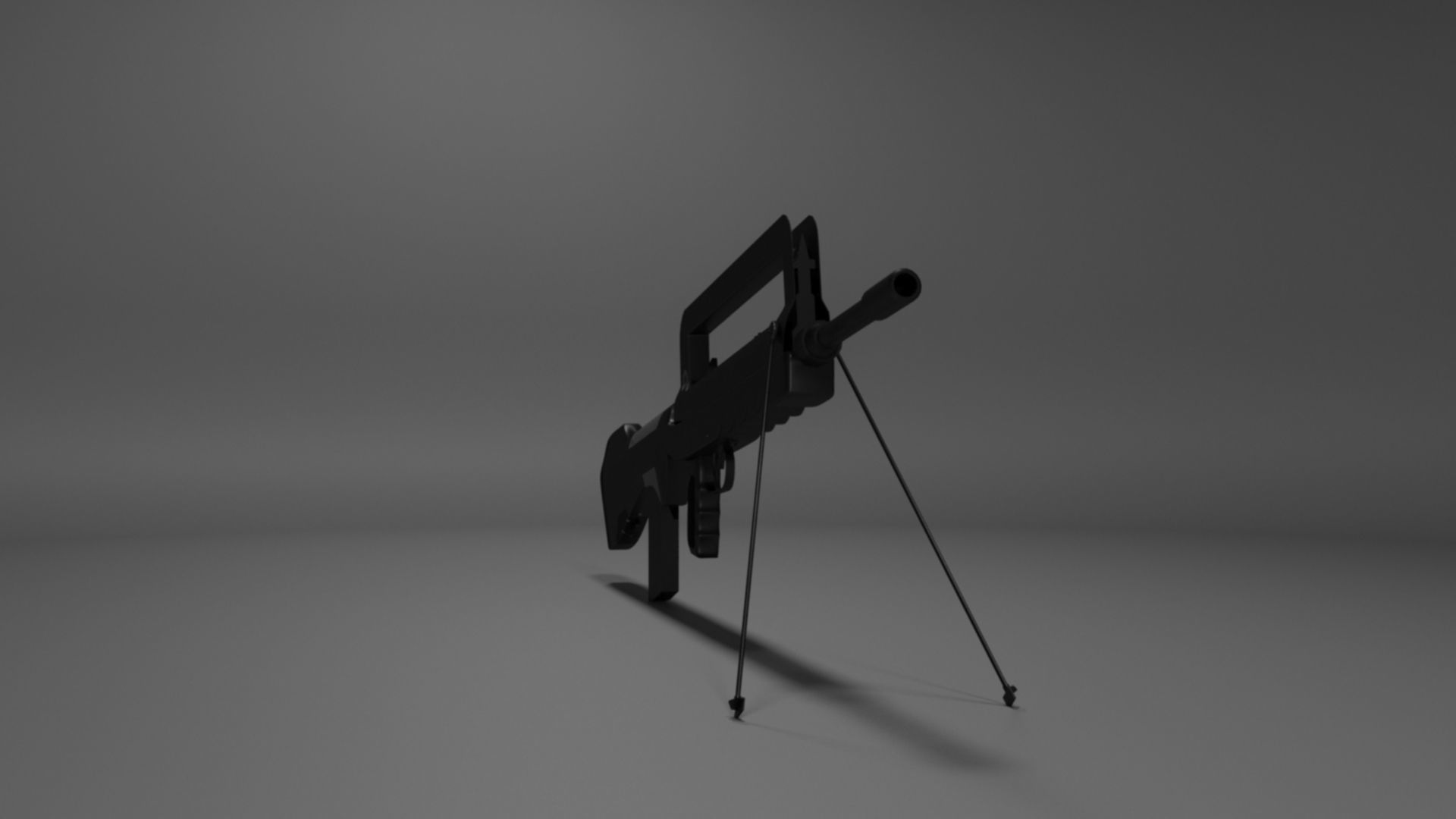 3D model Highly Detailed French FAMAS F1 Assault Rifle 3D Model VR / AR ...