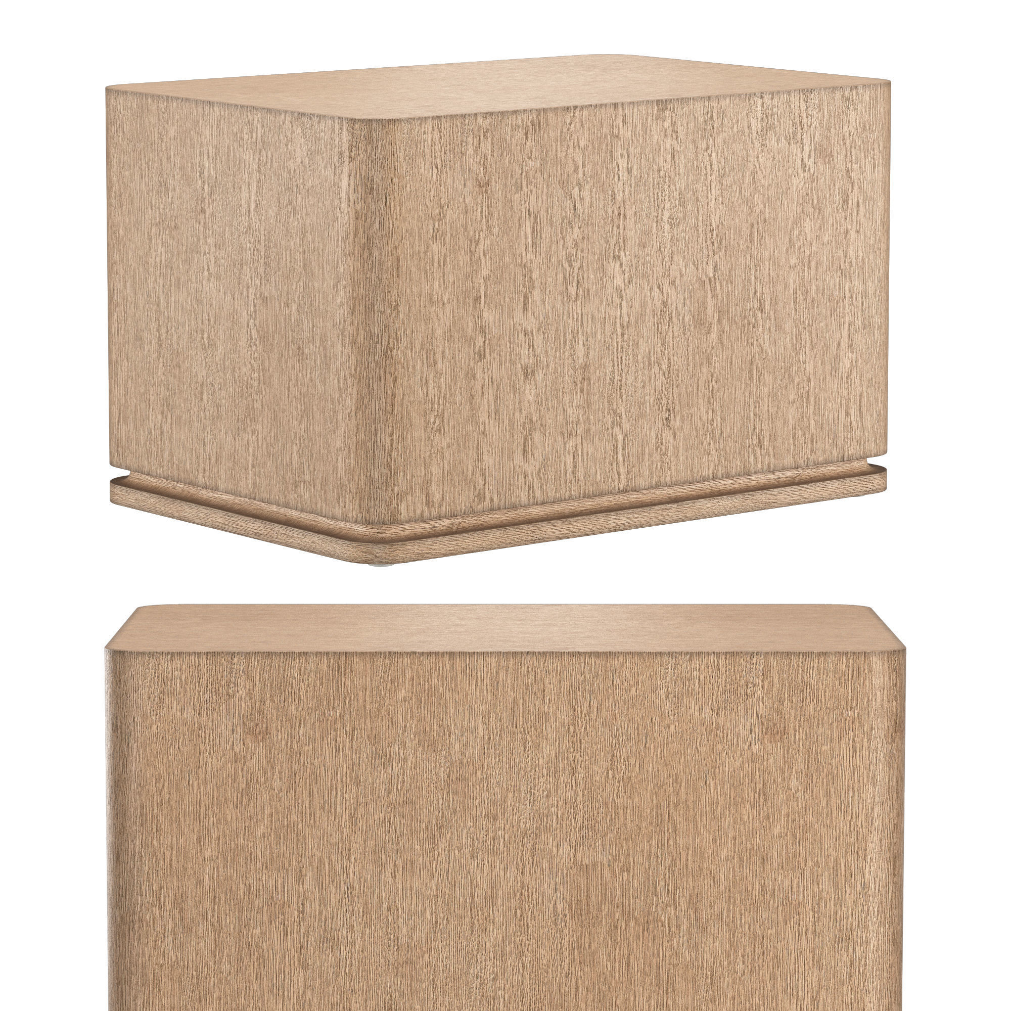 LIGNE PLINTH RECTANGULAR SIDE TABLE 3D model | CGTrader