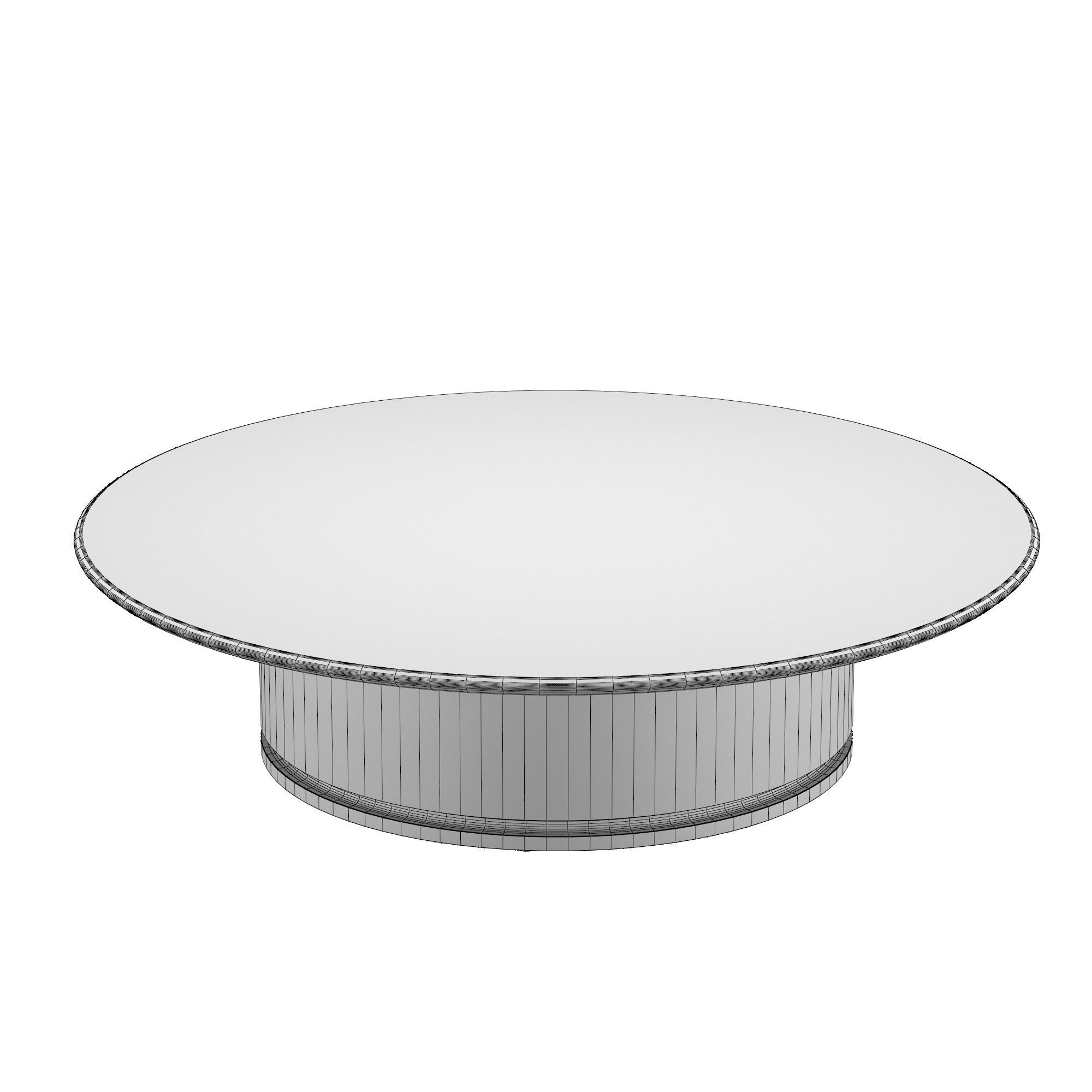 LIGNE PLINTH ROUND COFFEE TABLE 3D model | CGTrader