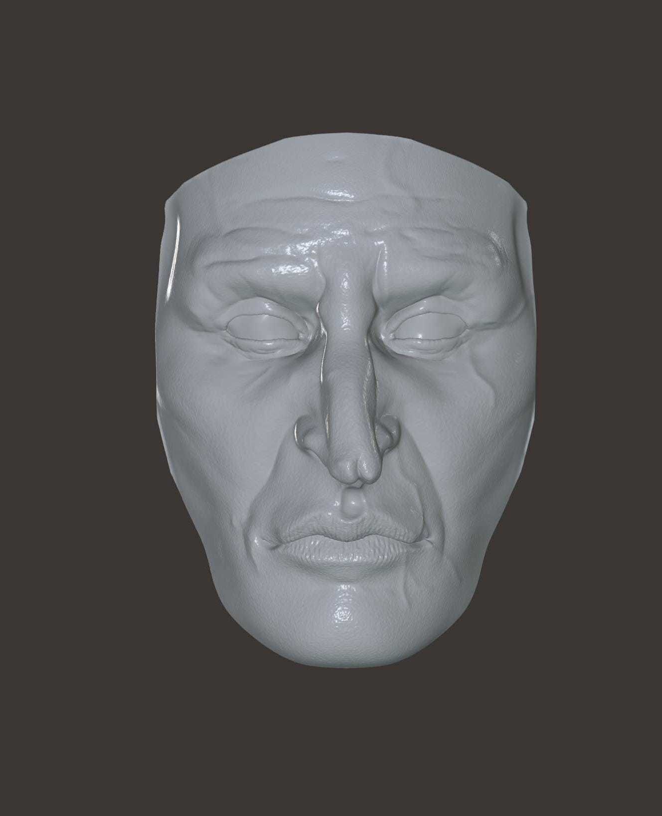 The Nun Valak Face Plate Mask STL 3D model 3D printable | CGTrader