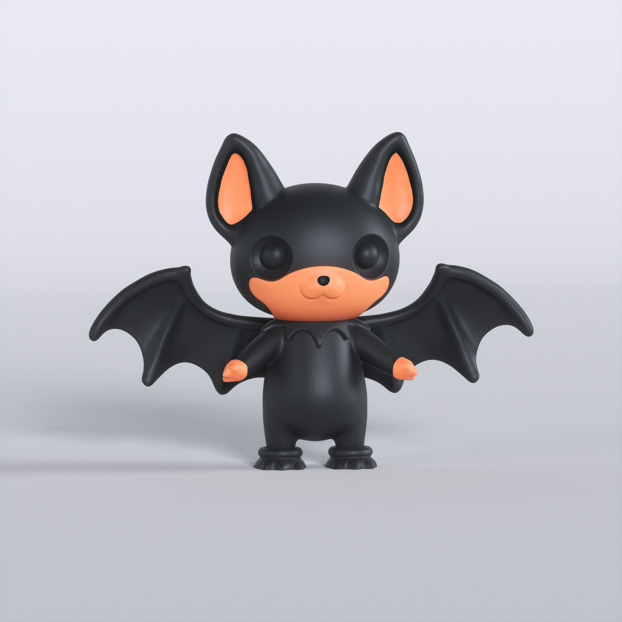 bat tiny chibi 3D model 3D printable | CGTrader