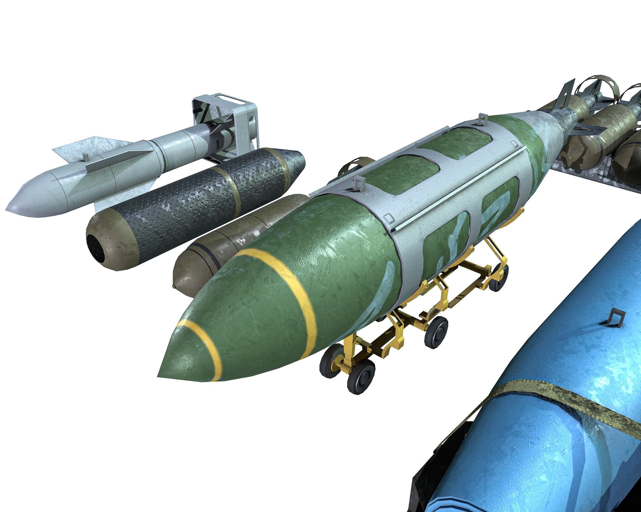 3D model Military Aircraft Bomb Pack VR / AR / low-poly | CGTrader