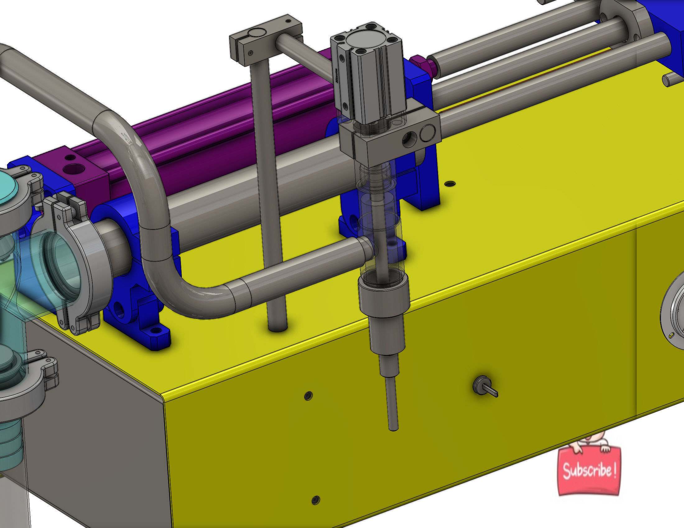 industrial 3D model Semi automatic filling machine 3D model | CGTrader
