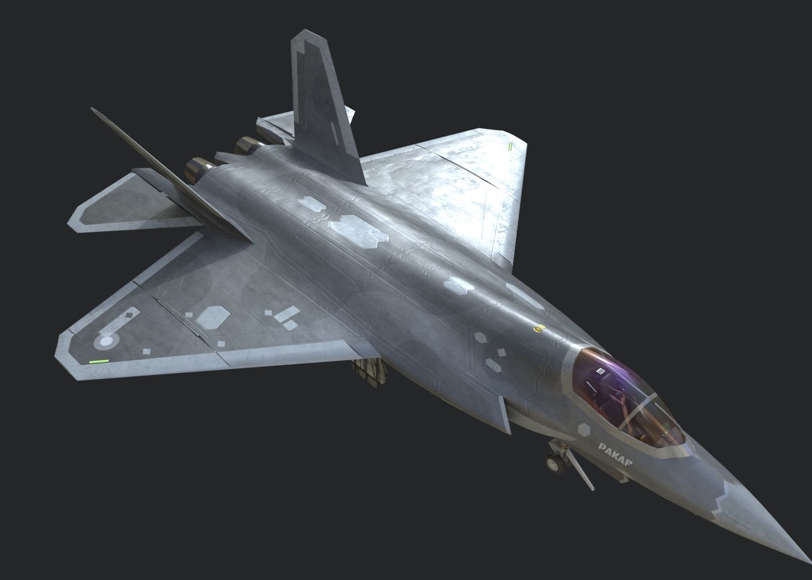 3D model 4 coatings of Shenyang J35 F35 gyrfalcon Fighter VR / AR / low-poly | CGTrader