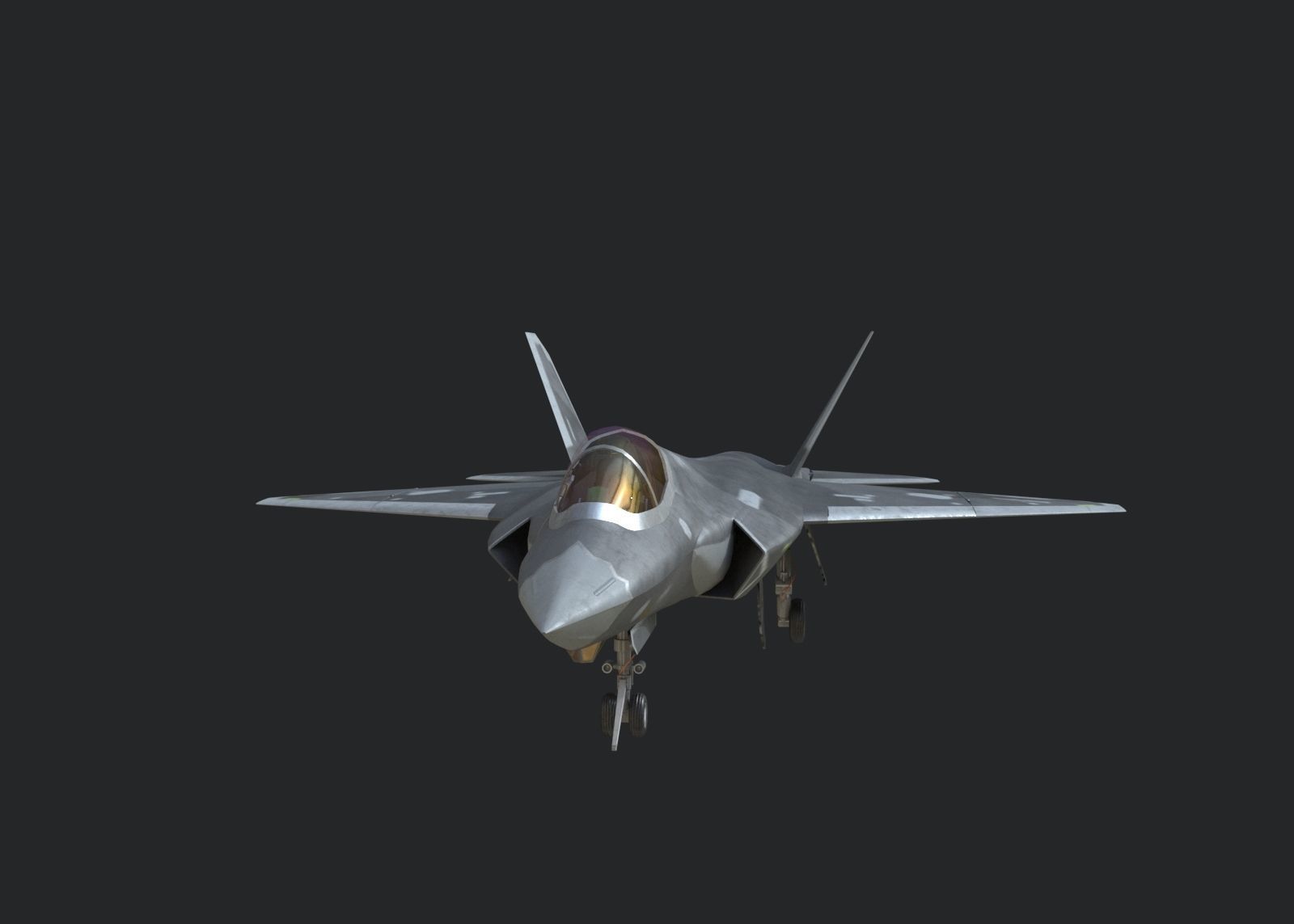 3D model 4 coatings of Shenyang J35 F35 gyrfalcon Fighter VR / AR / low ...