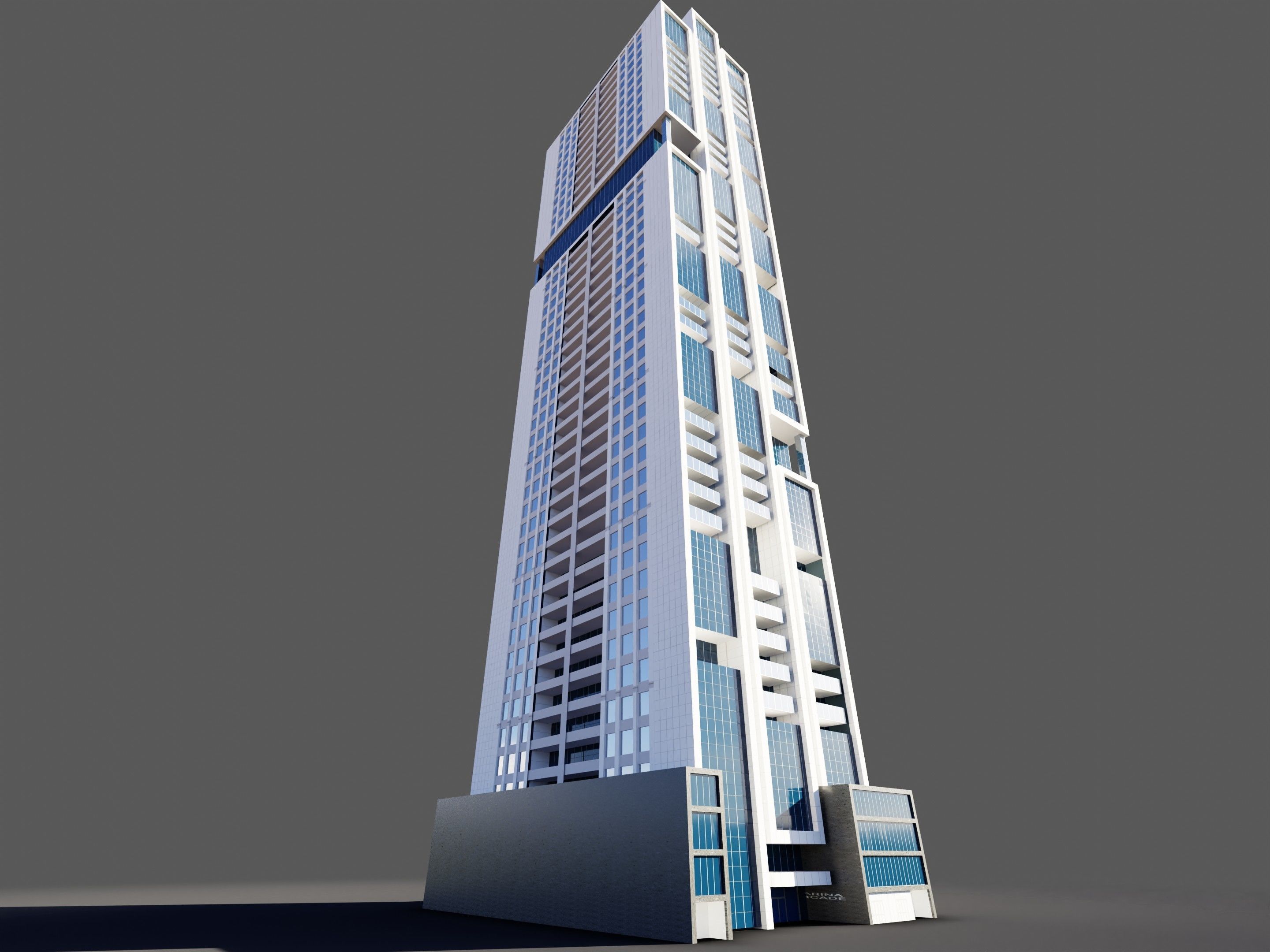 Marina Arcade tower - Dubai marina 3D model | CGTrader