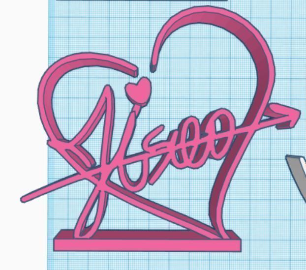 Black Pink K-Pop Logo Standee Display Ornament 3D model 3D printable ...