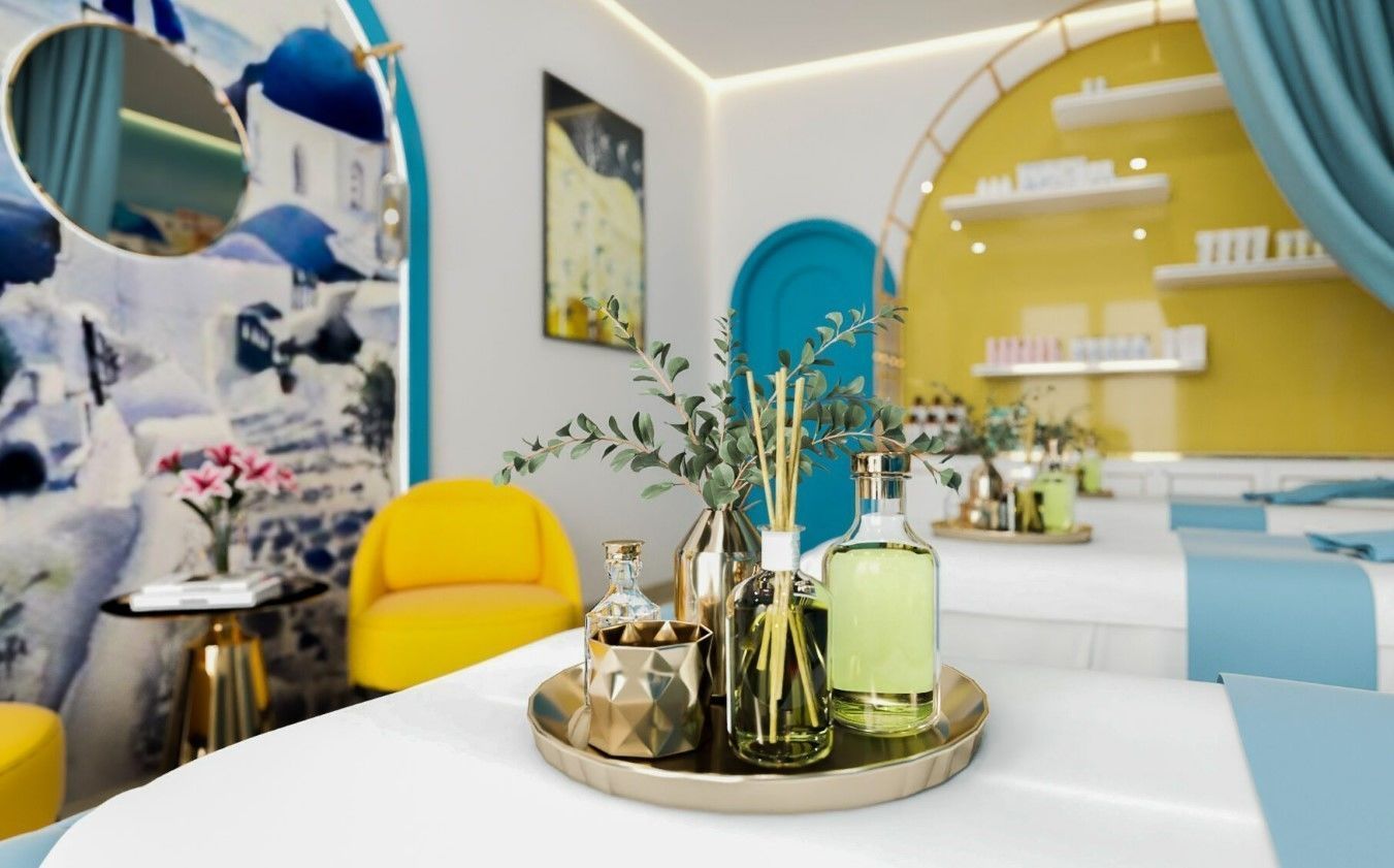 Luxury Spa interior design with beautiful beach colors 3D model | CGTrader