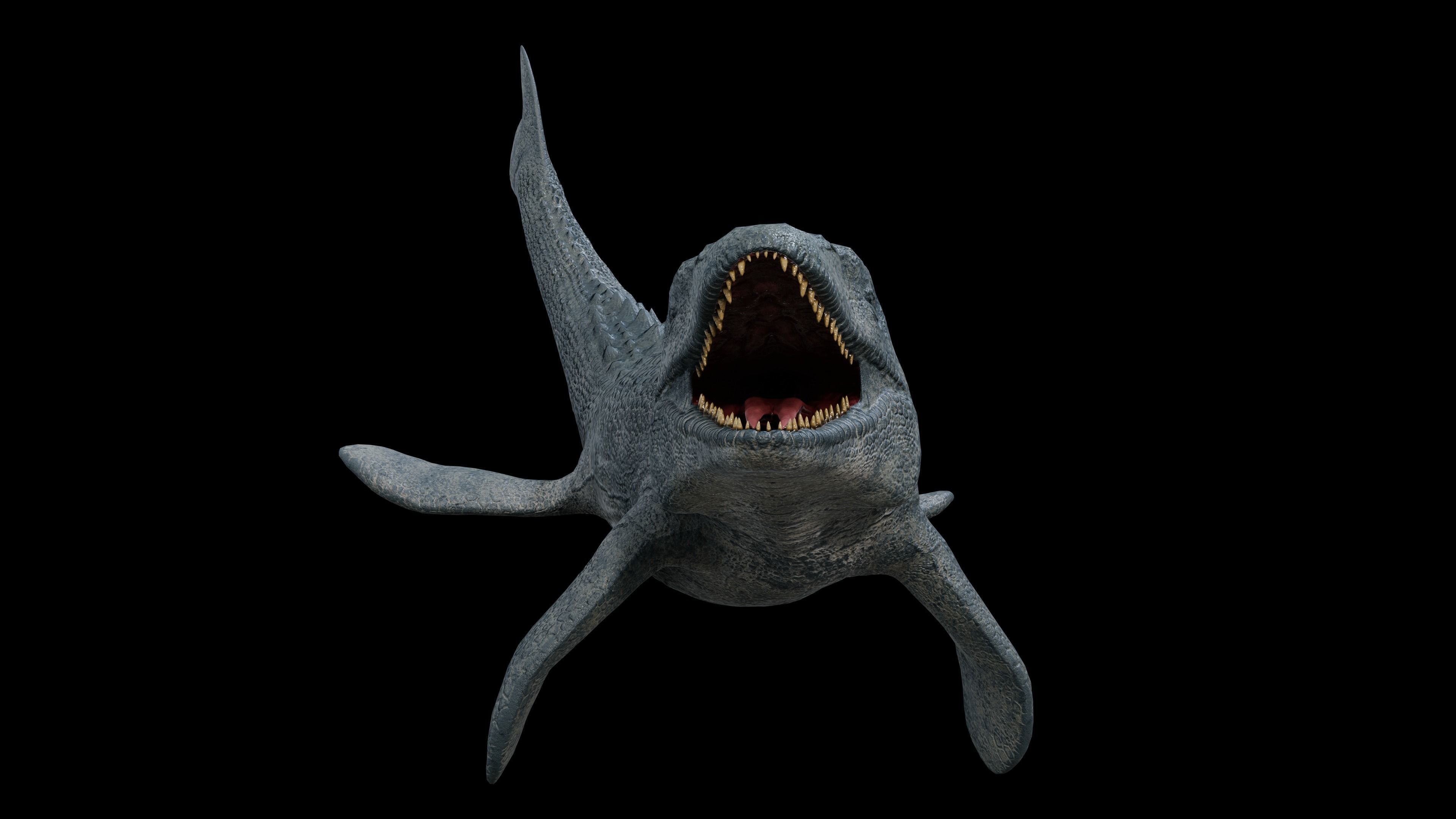 3D model Monster Mosasaurus - Sea Dinosaur VR / AR / low-poly | CGTrader