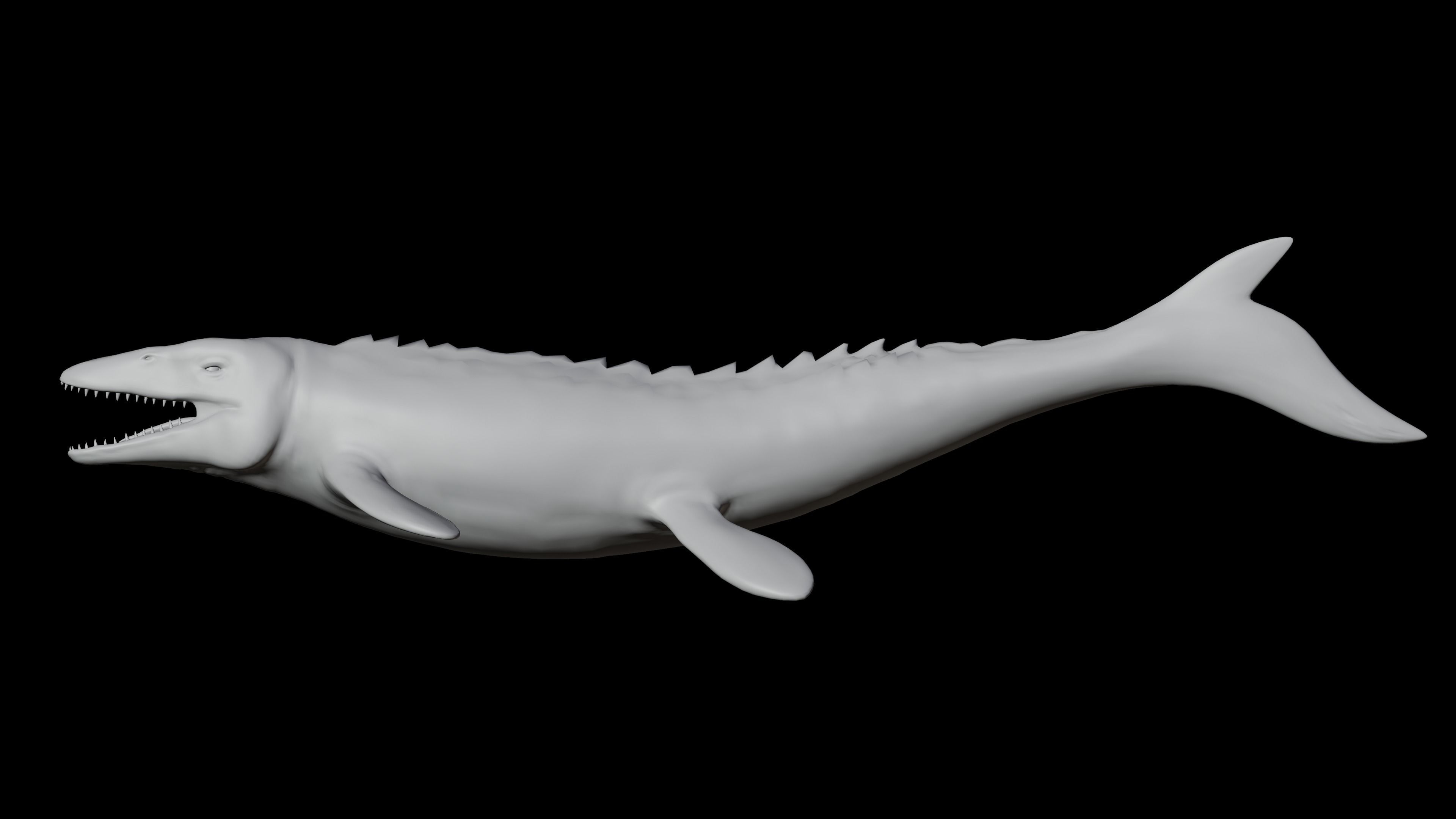 3D model Monster Mosasaurus - Sea Dinosaur VR / AR / low-poly | CGTrader
