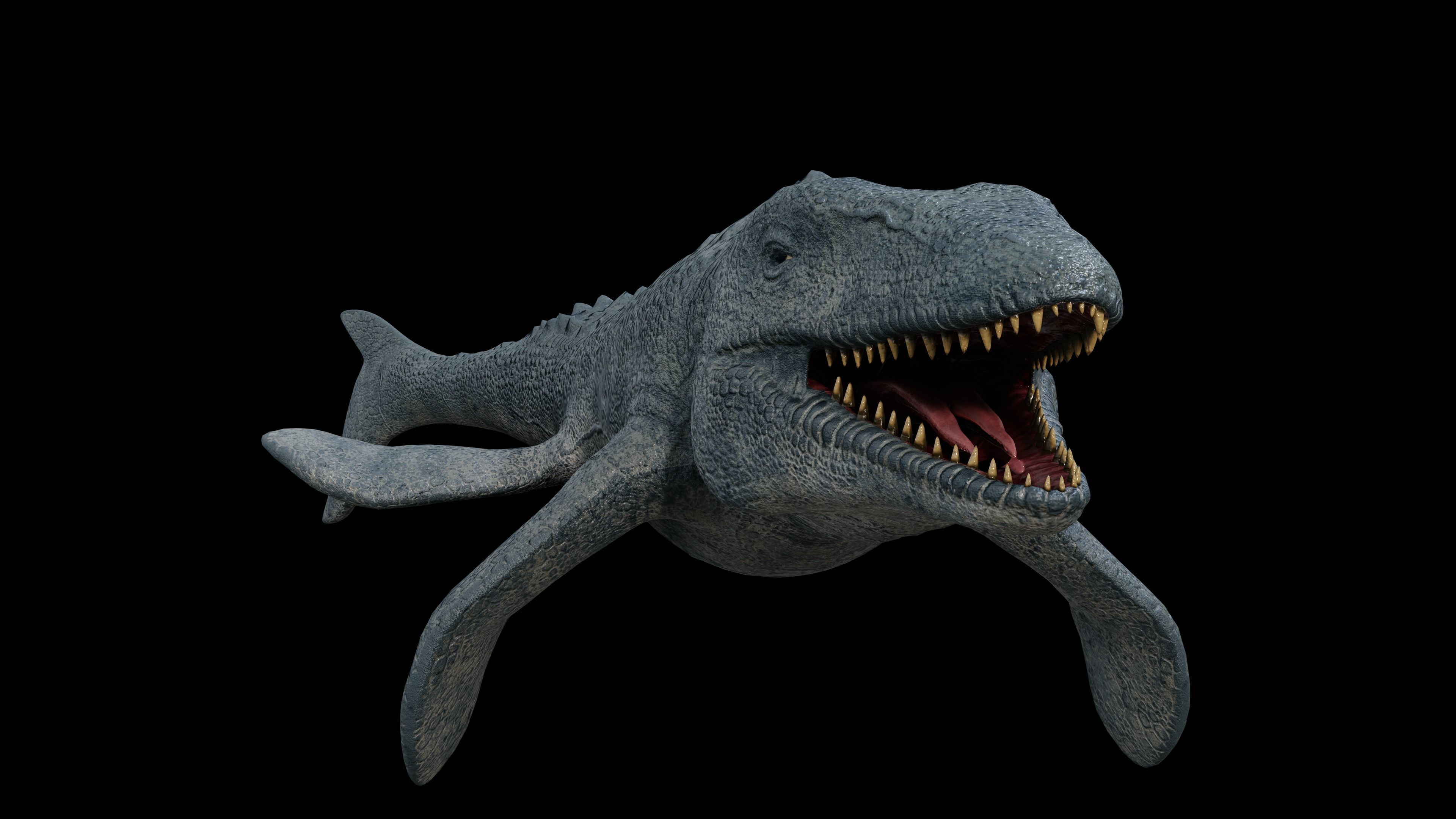 3D model Monster Mosasaurus - Sea Dinosaur VR / AR / low-poly | CGTrader