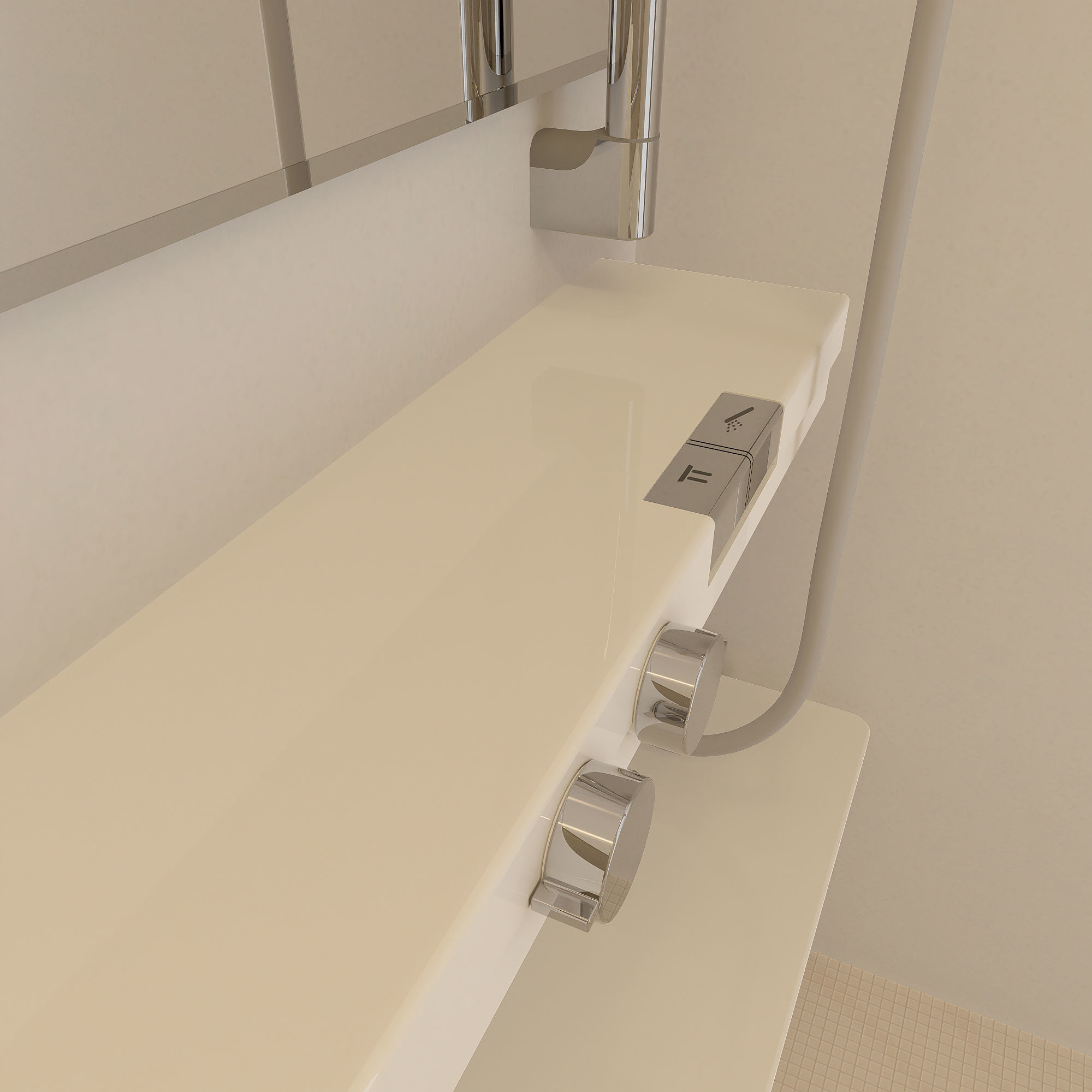 Housetec 1616 Japanese Unit Bath 3D model | CGTrader