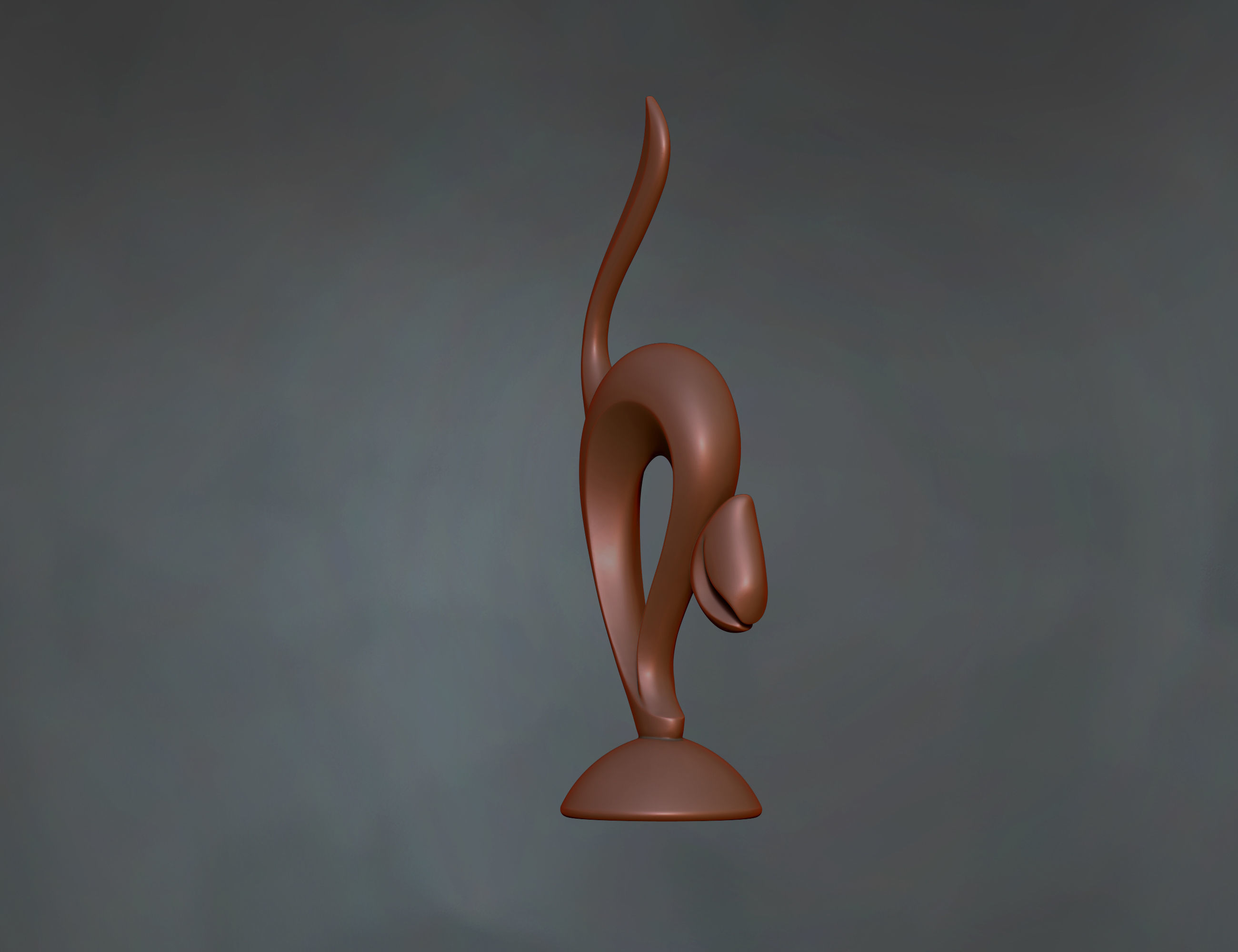 cat sculpture tabletop 3D model 3D printable | CGTrader