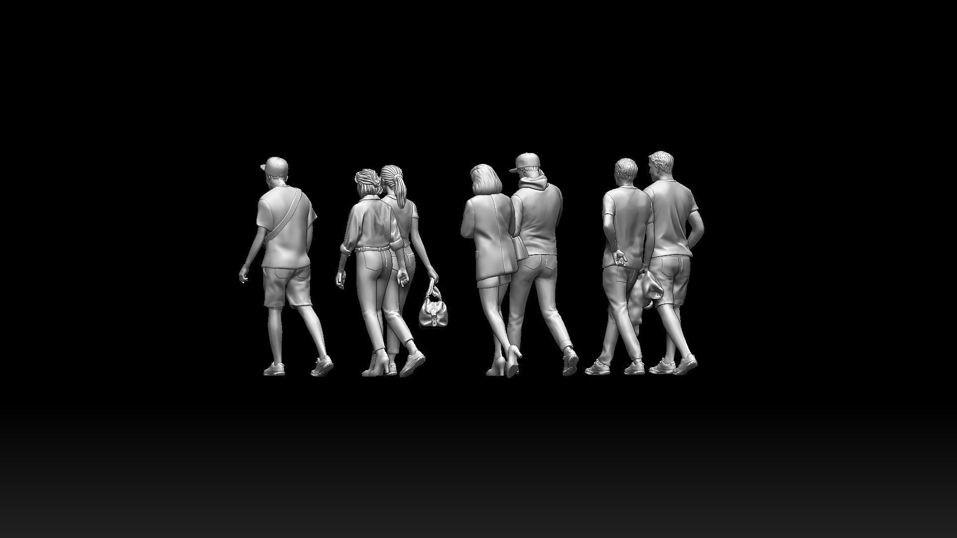 young people 3D model 3D printable | CGTrader