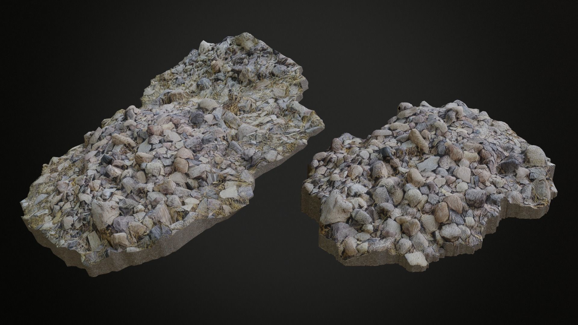Piles of rock free 3D model | CGTrader