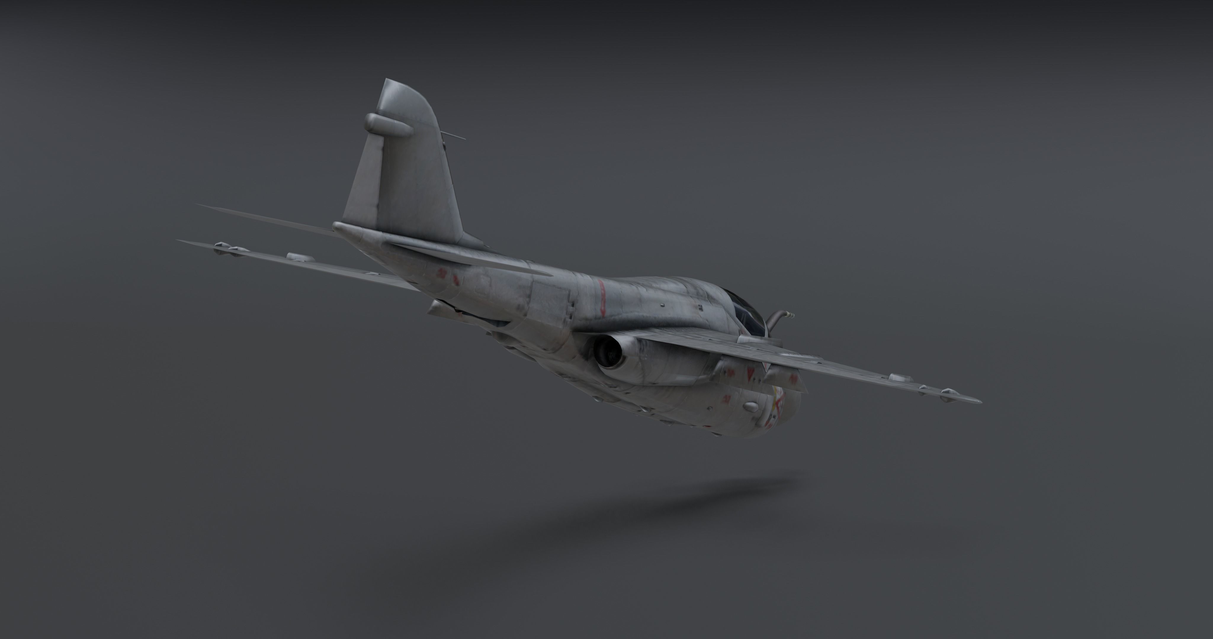 3D model a6 fighter jet - blender VR / AR / low-poly | CGTrader