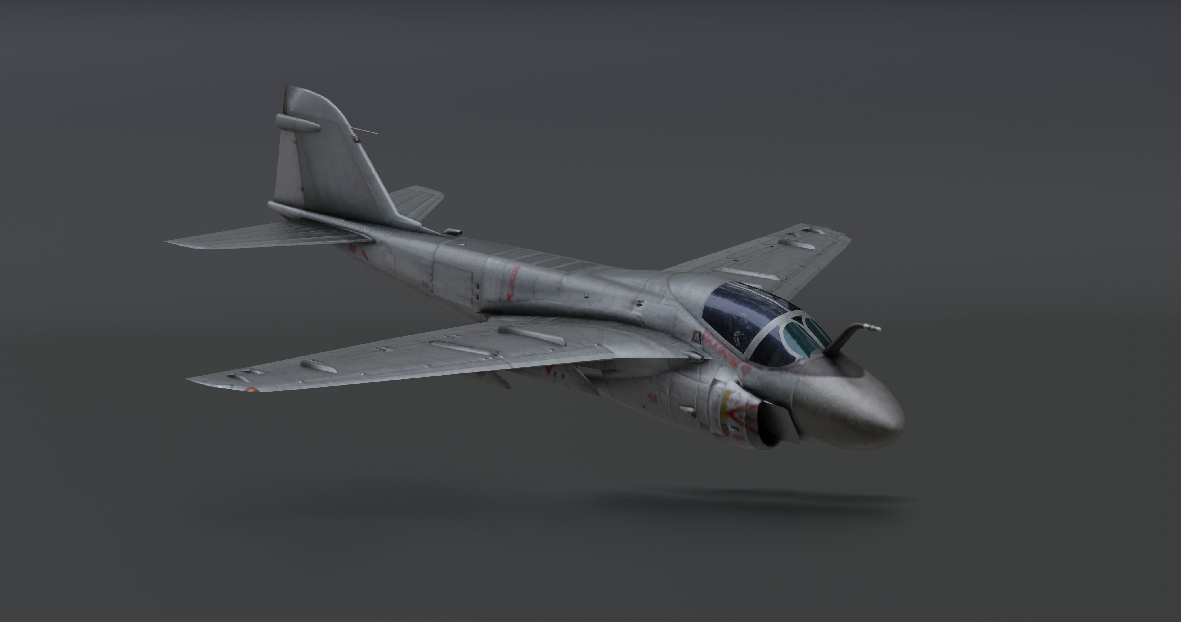 3D model a6 fighter jet - blender VR / AR / low-poly | CGTrader