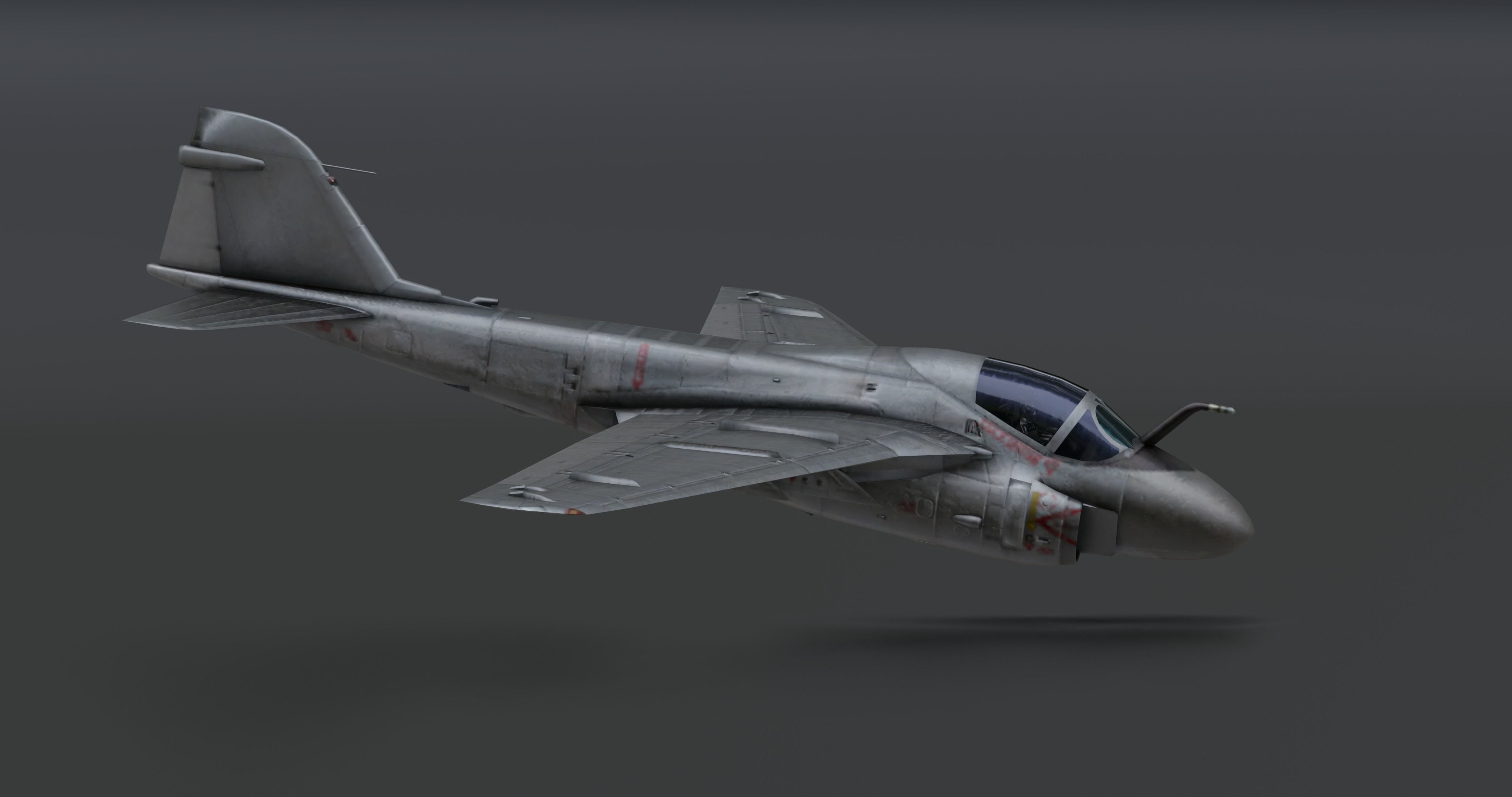 3D model a6 fighter jet - blender VR / AR / low-poly | CGTrader