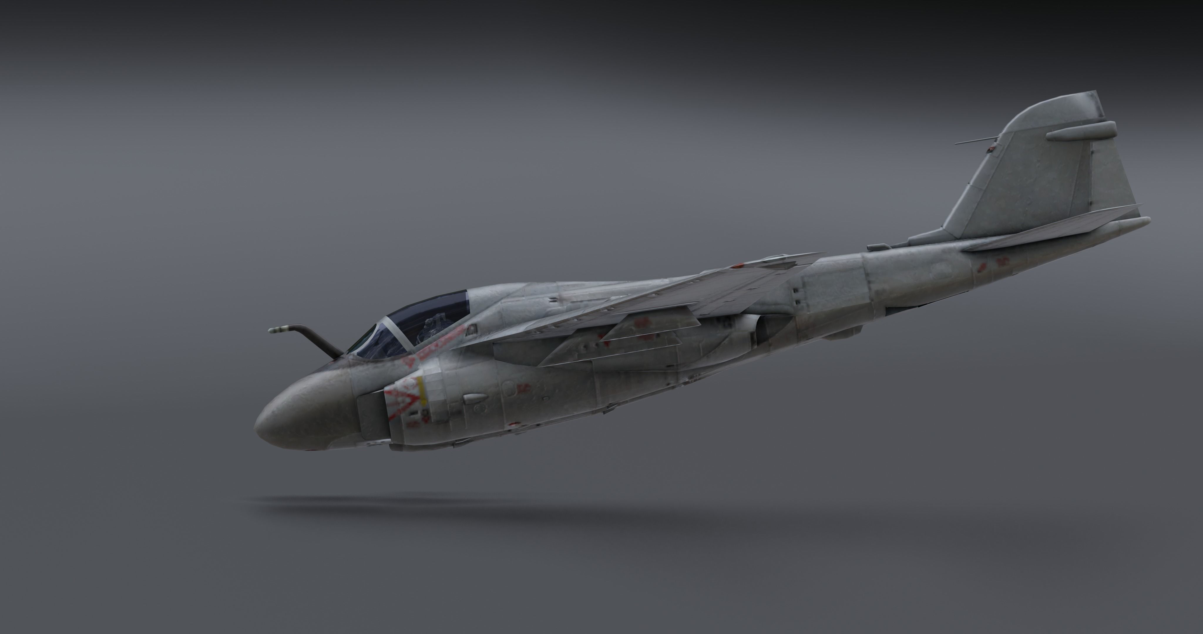 3D model a6 fighter jet - blender VR / AR / low-poly | CGTrader