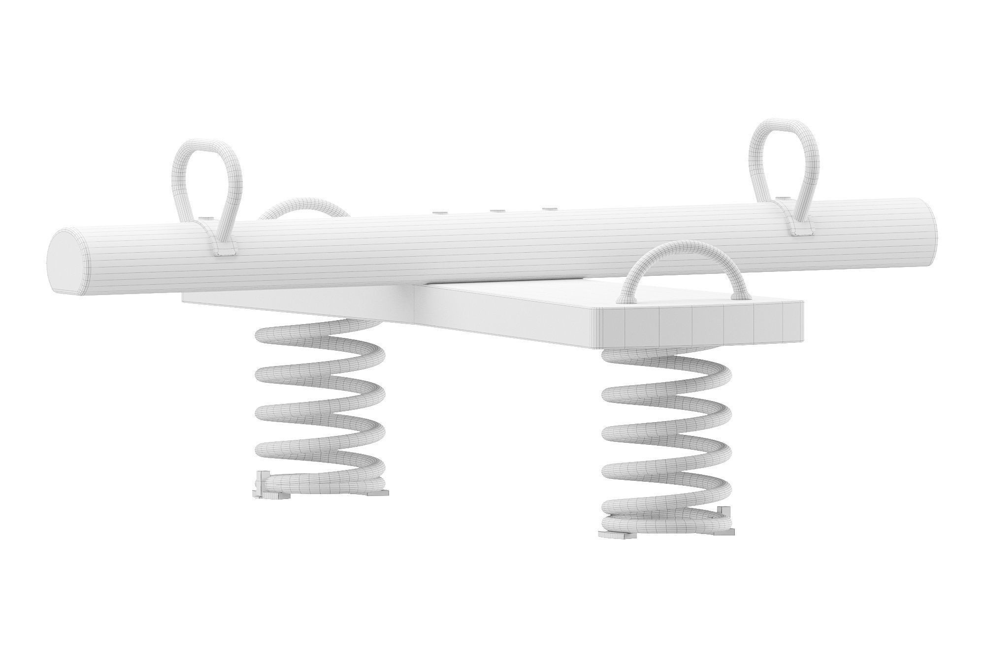 Robinia Wood Cross Spring Rider 3D model | CGTrader