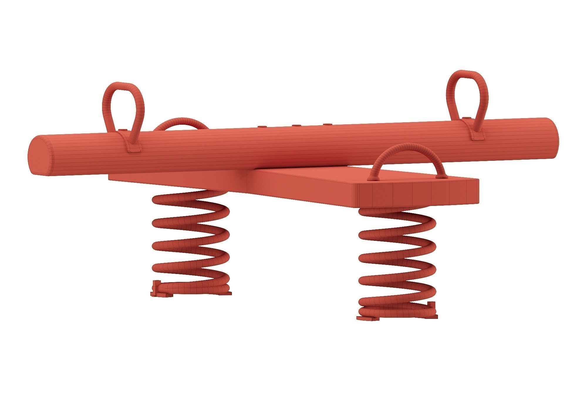 Robinia Wood Cross Spring Rider 3D model | CGTrader