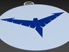 Nightwing logo keychain 3D model 3D printable | CGTrader