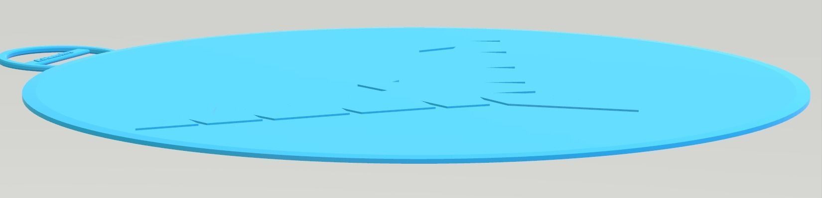 Nightwing logo keychain 3D model 3D printable | CGTrader