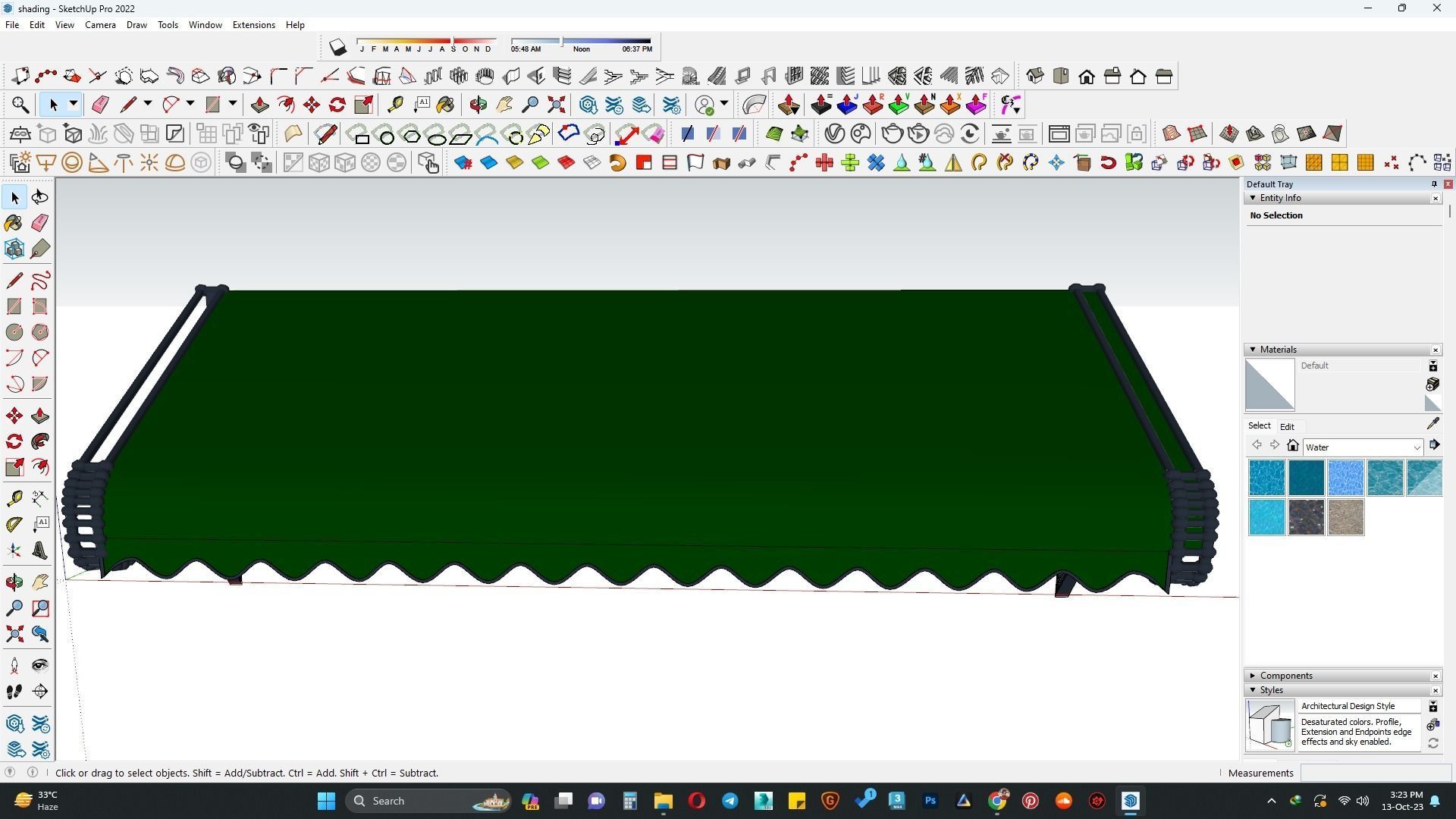 Awning 3d model shade 3D model | CGTrader