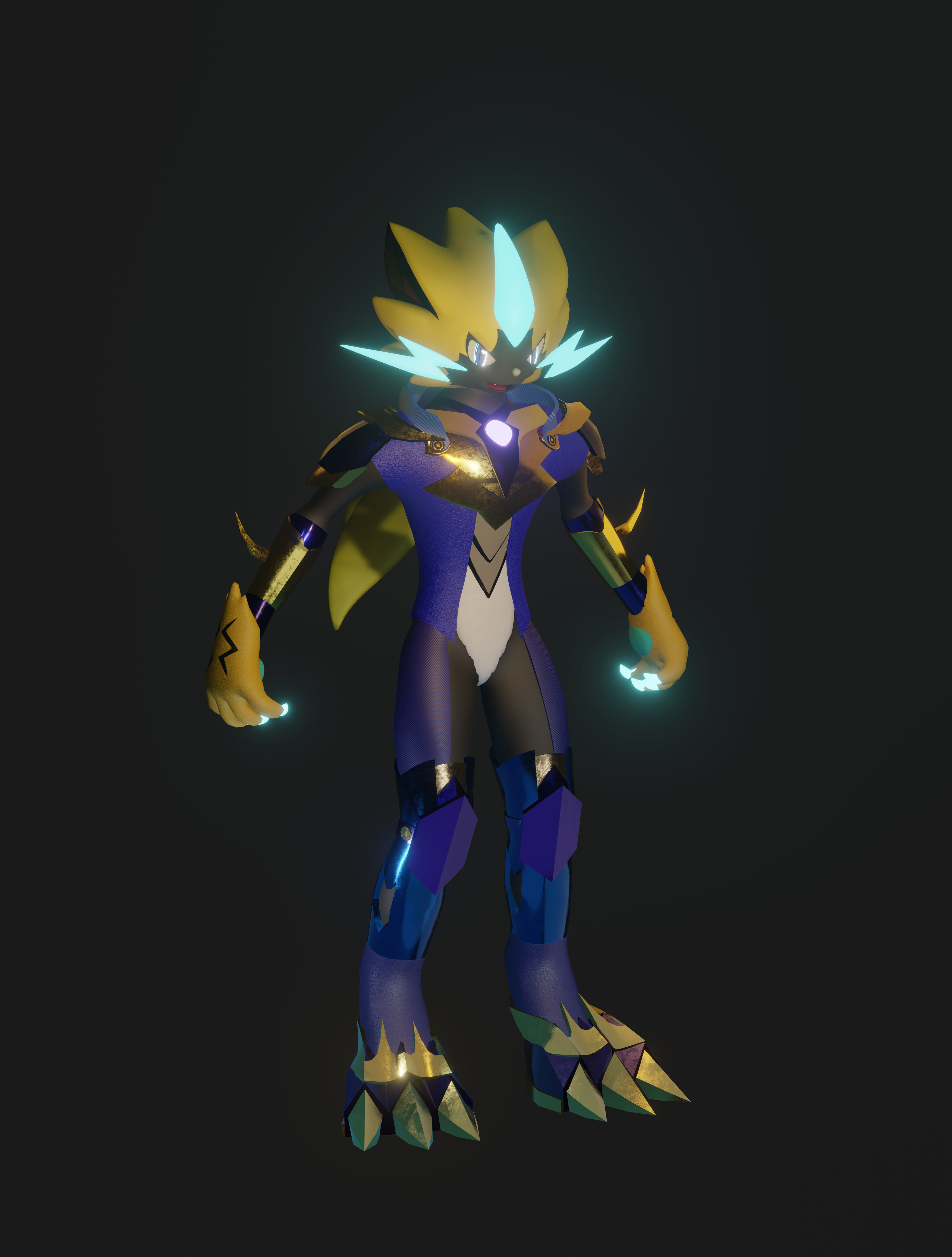 3D model Pokemon Zeraora VR / AR / low-poly | CGTrader