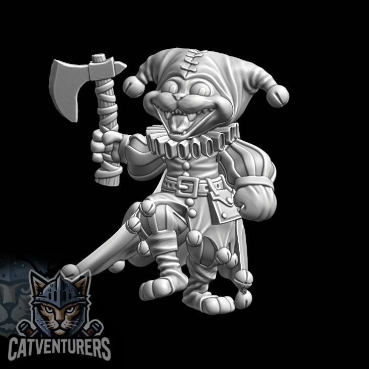 Gloomo The Cat Clown 3D model 3D printable | CGTrader
