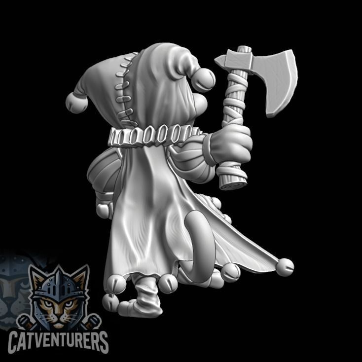 Gloomo The Cat Clown 3D model 3D printable | CGTrader