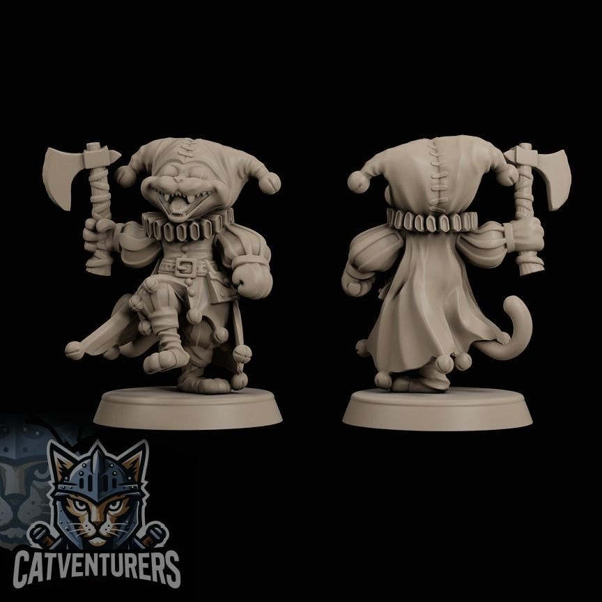 Gloomo The Cat Clown 3D model 3D printable | CGTrader