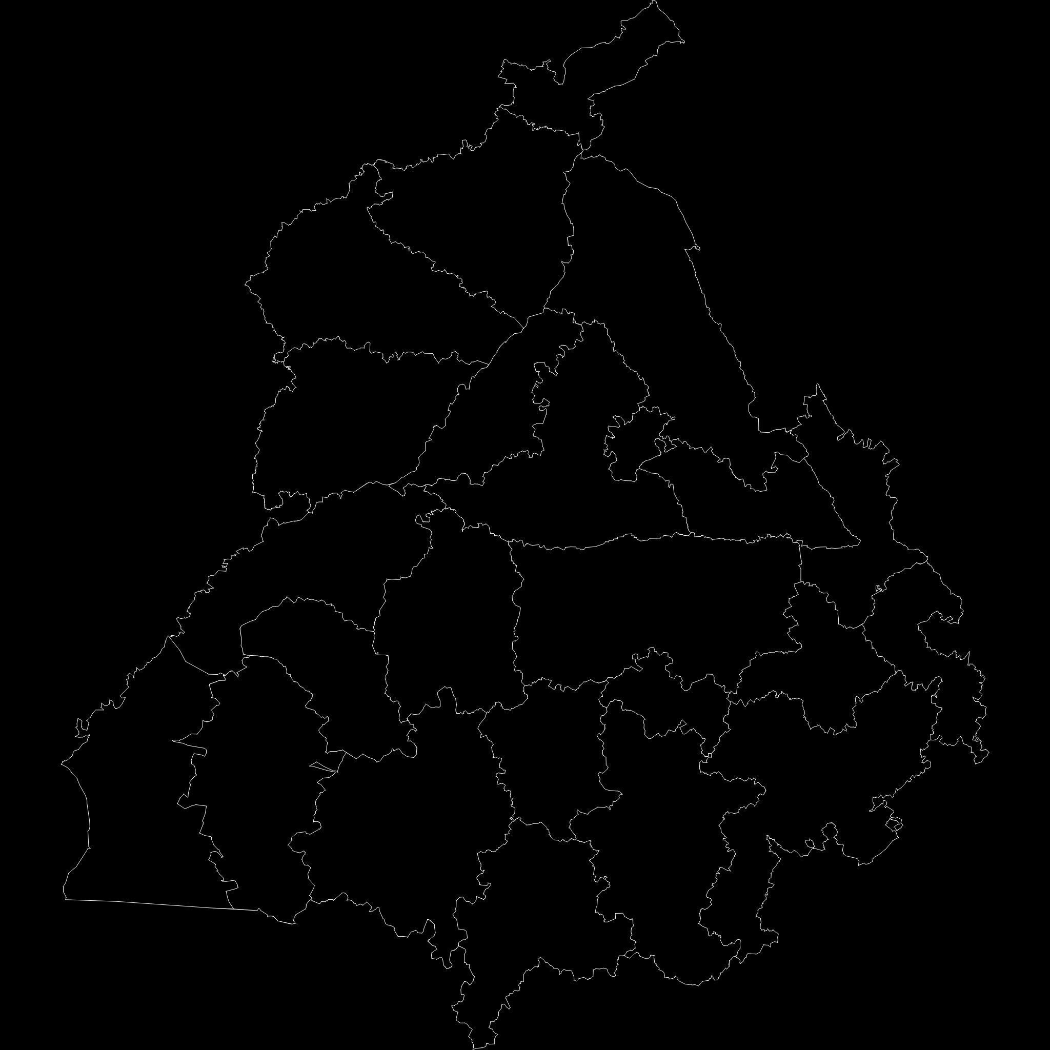 Punjab India map region 3D model geography political geographic 3D ...