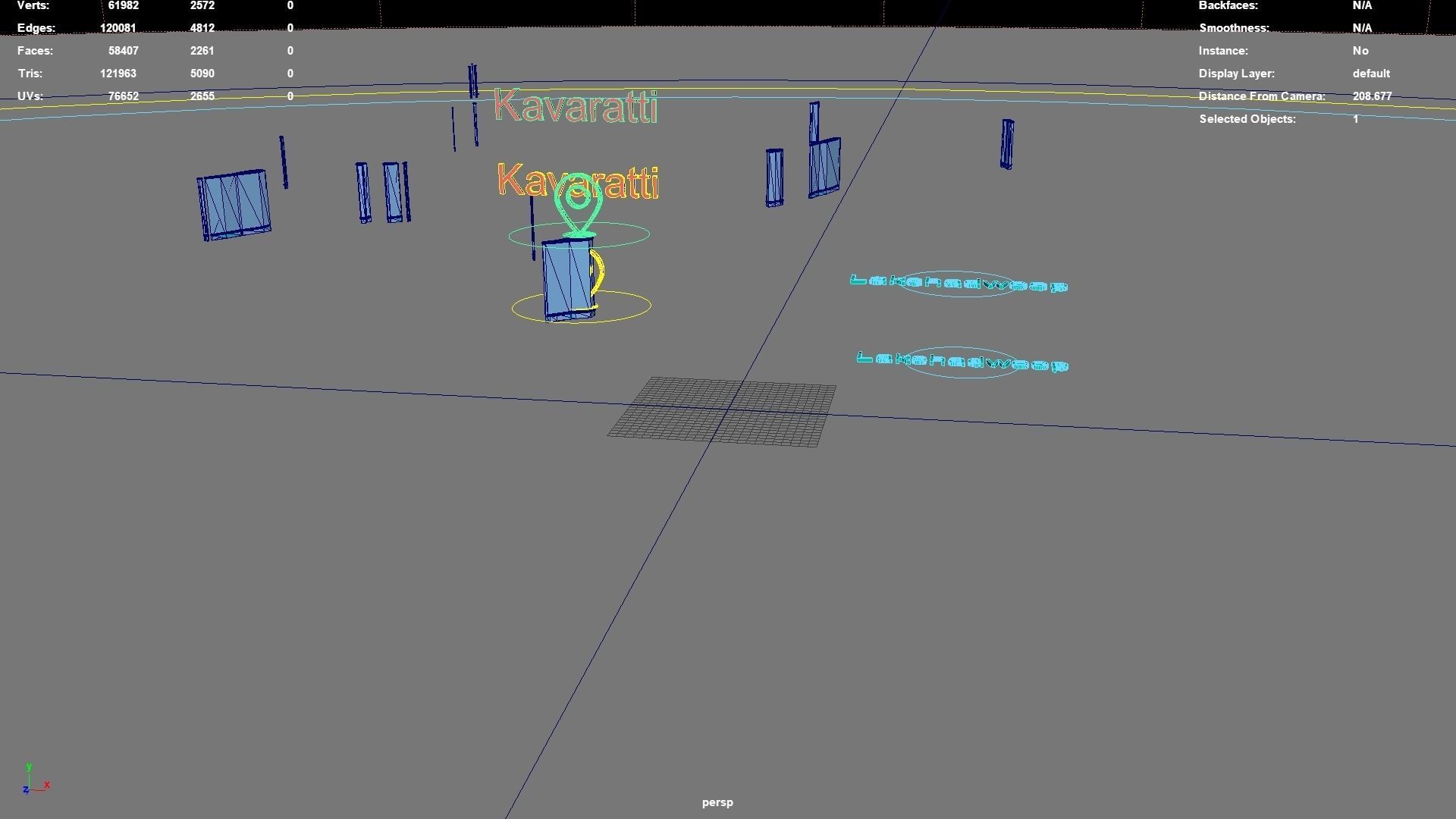 Lakshadweep India map region 3D model geography political 3D model ...
