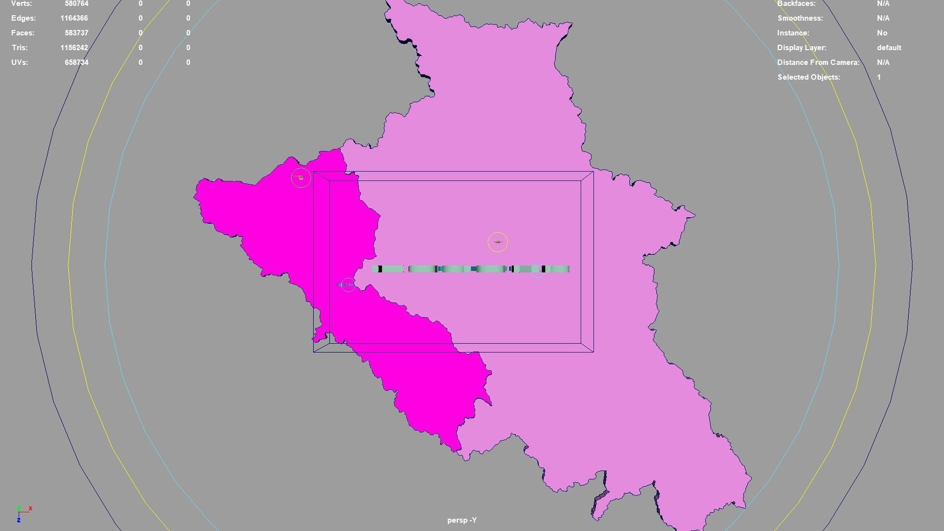 Ladakh India map region 3D model geography political geographic 3D ...
