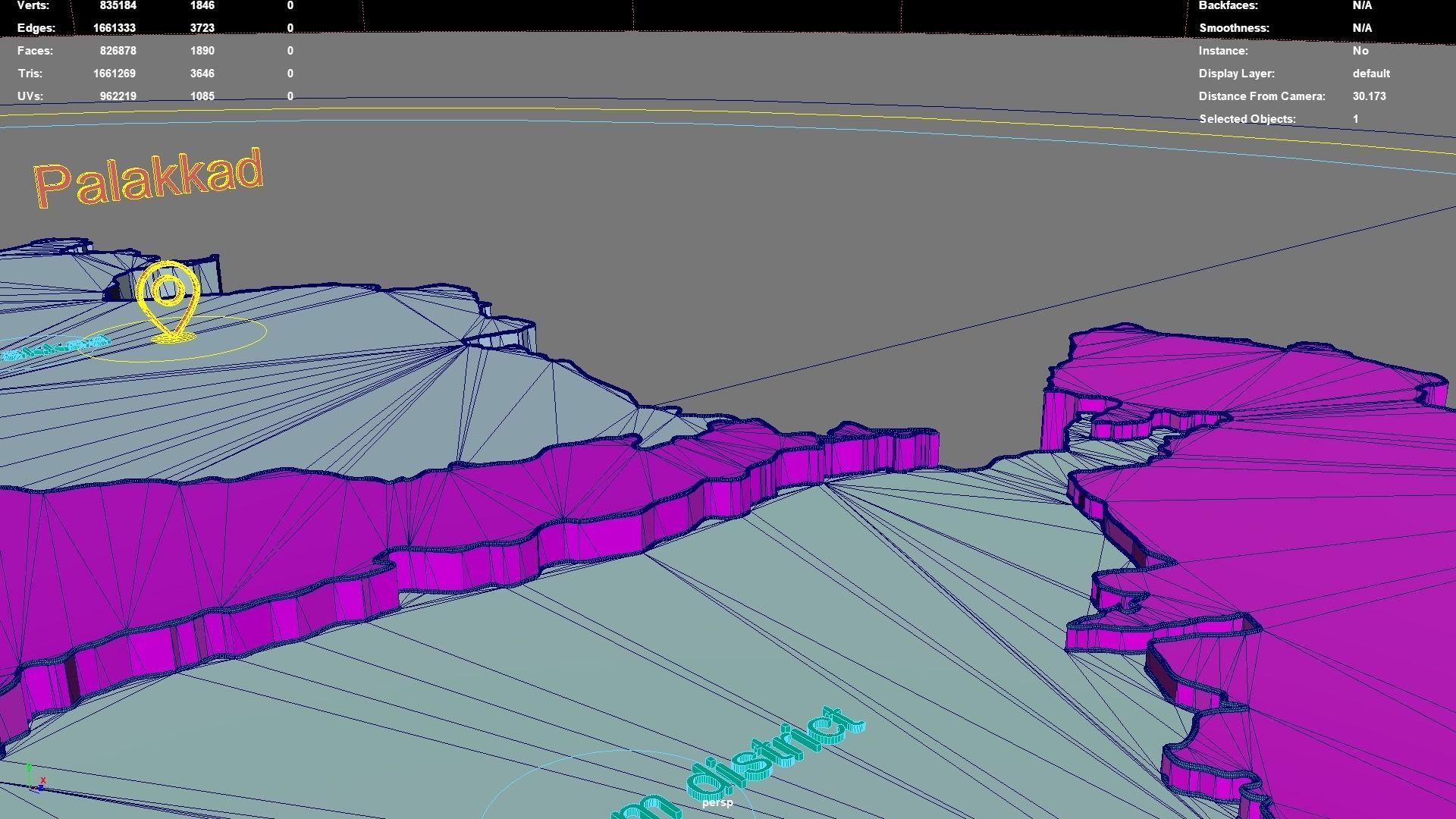Kerala India map region 3D model geography political geographic 3D ...