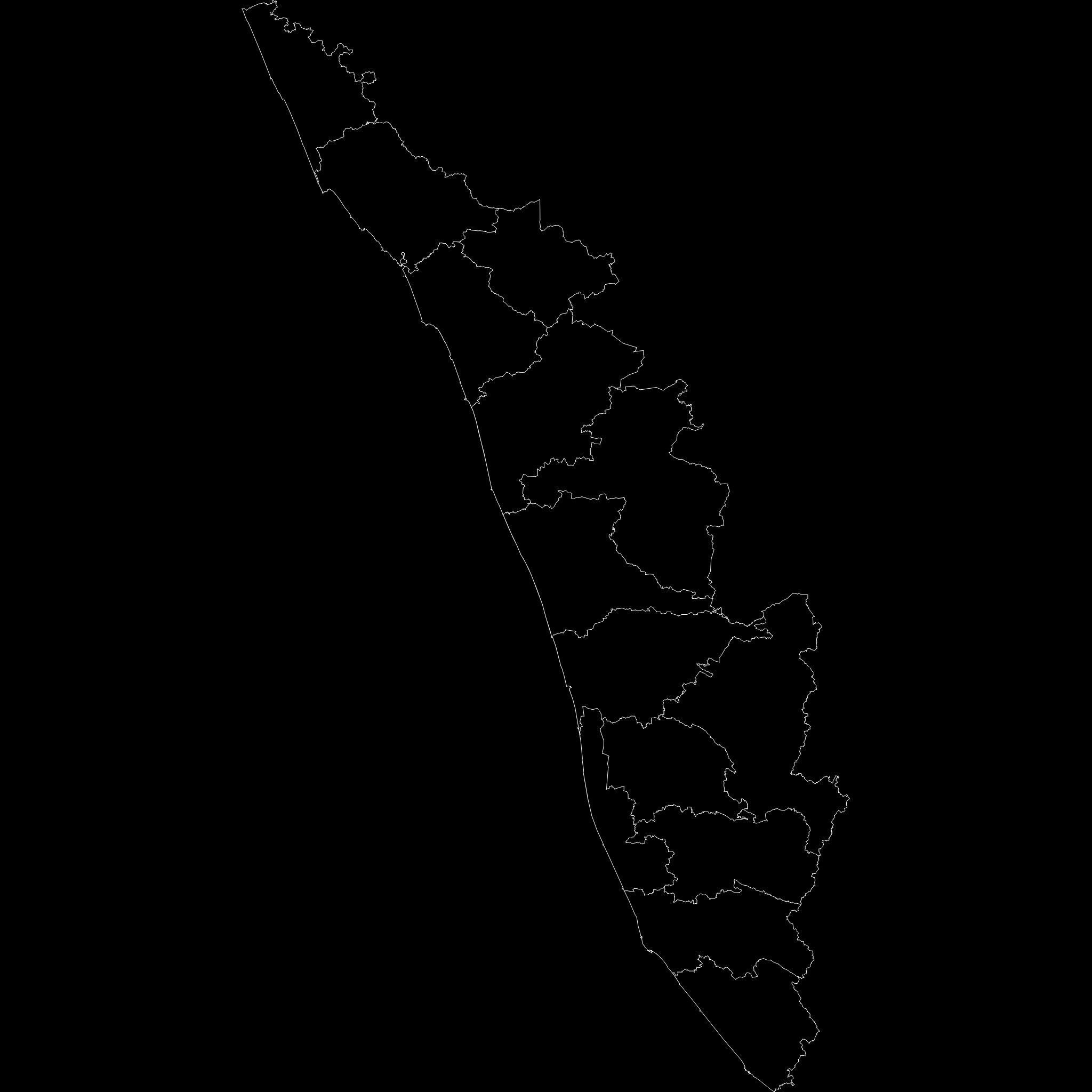Kerala India map region 3D model geography political geographic 3D ...