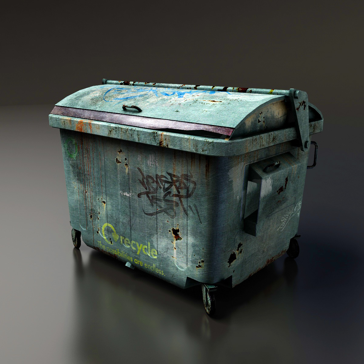 3D model Garbage Dumpster VR / AR / low-poly | CGTrader