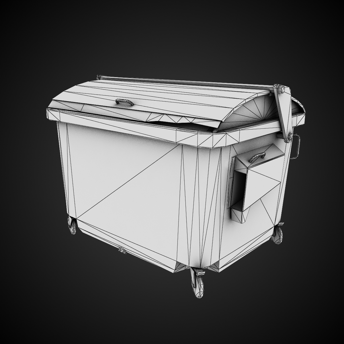 3D model Garbage Dumpster VR / AR / low-poly | CGTrader