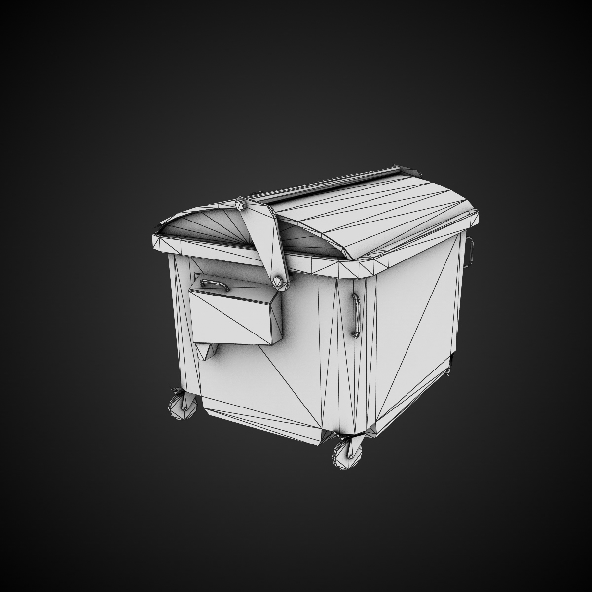 3D model Garbage Dumpster VR / AR / low-poly | CGTrader