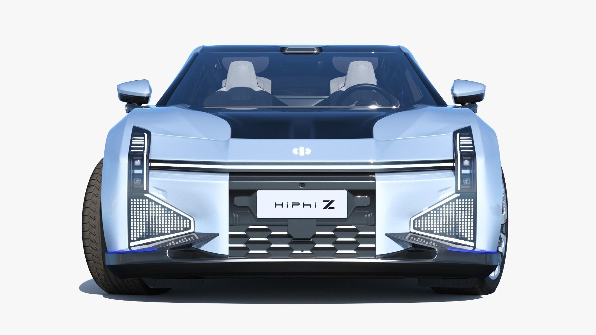 HiPhi Z EV 2023 with interior 3D model animated rigged | CGTrader