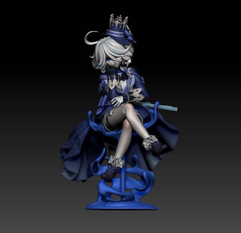 FURINA GENSHIN IMPACT HYDRO ARCHON 3D model 3D printable | CGTrader