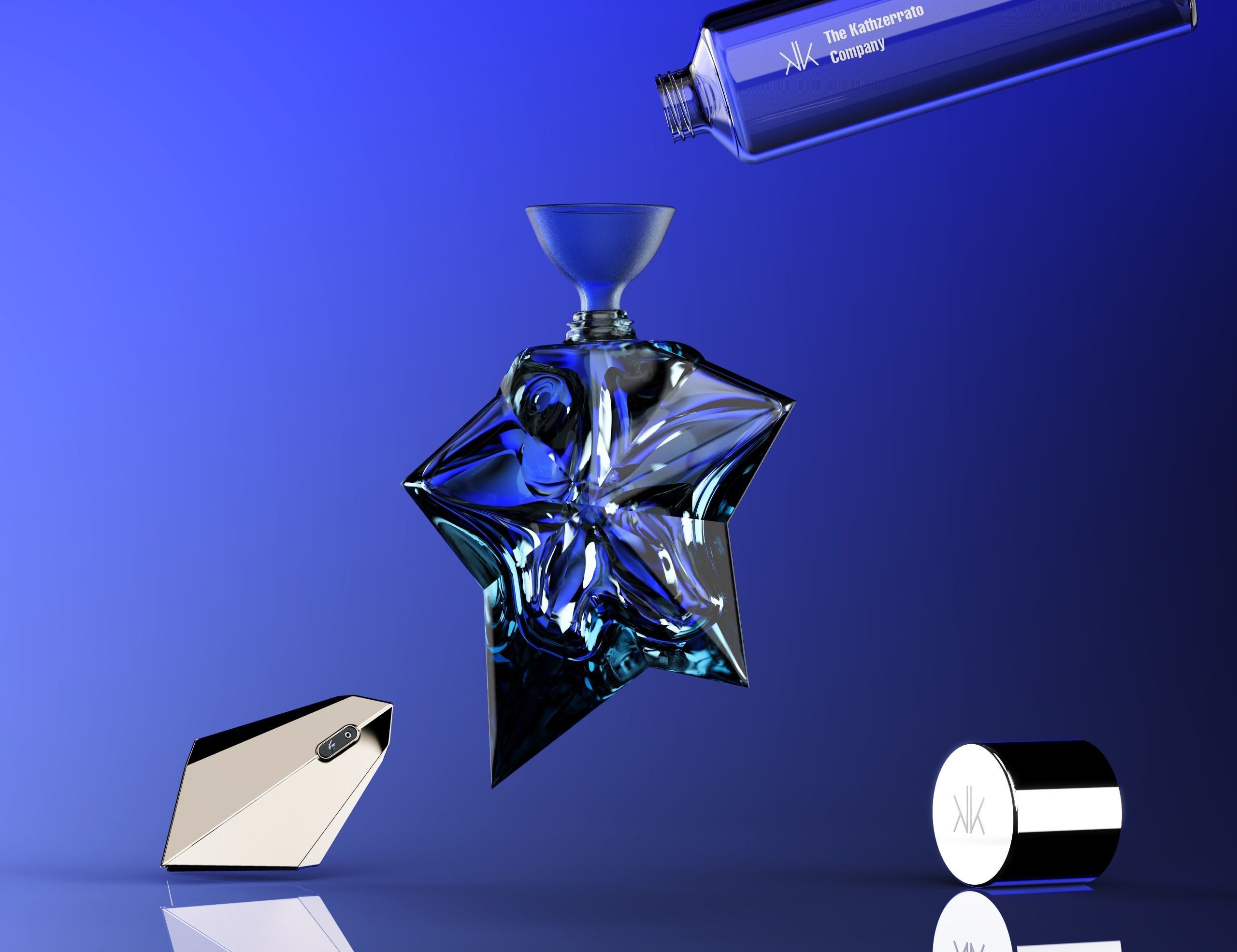 Angel By Mugler Star Shape Perfume 3D model free 3D model | CGTrader