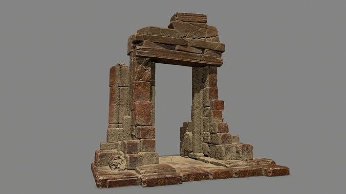 3D model Rock Gate VR / AR / low-poly | CGTrader