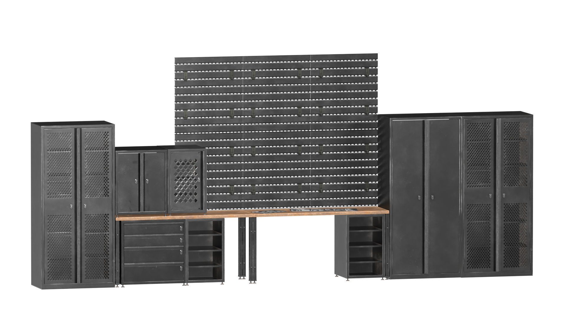 3D model MODULAR ARMORY FURNITURE VR / AR / low-poly | CGTrader