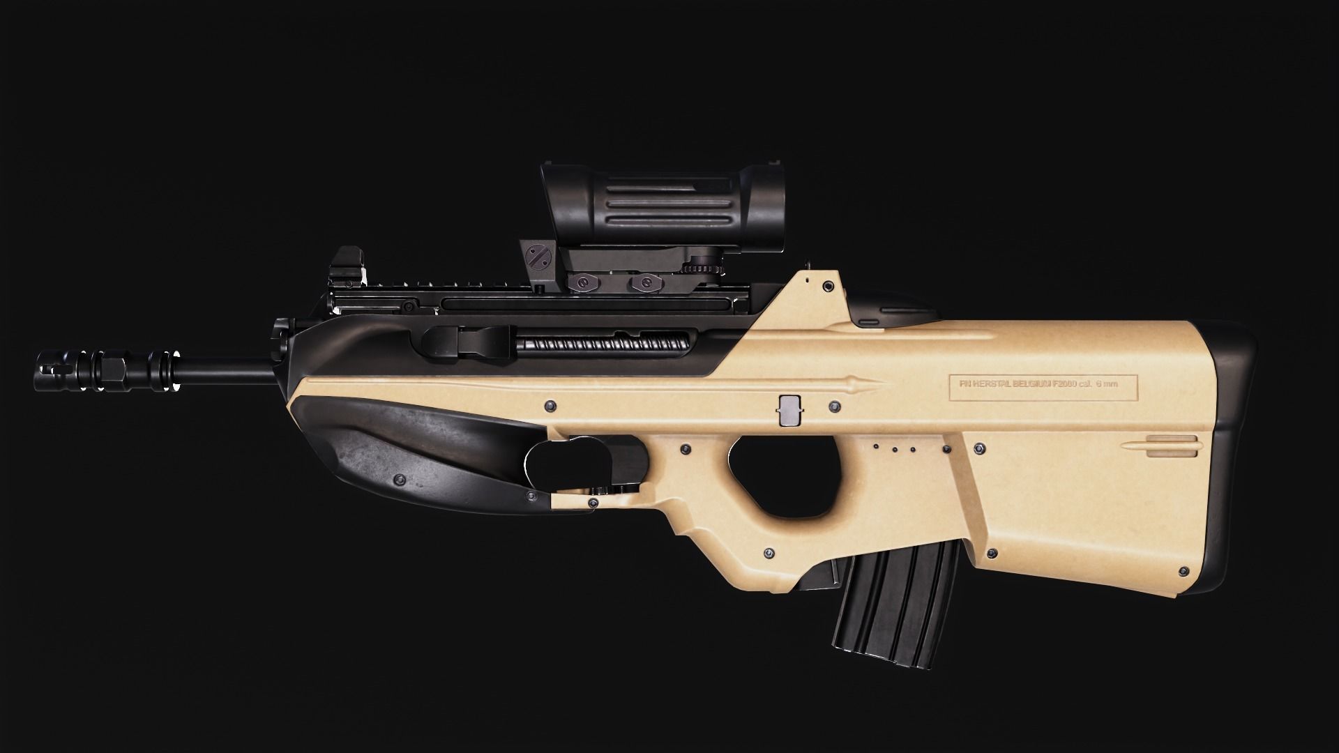 3D model FN F2000 Assault-Rifle VR / AR / low-poly | CGTrader