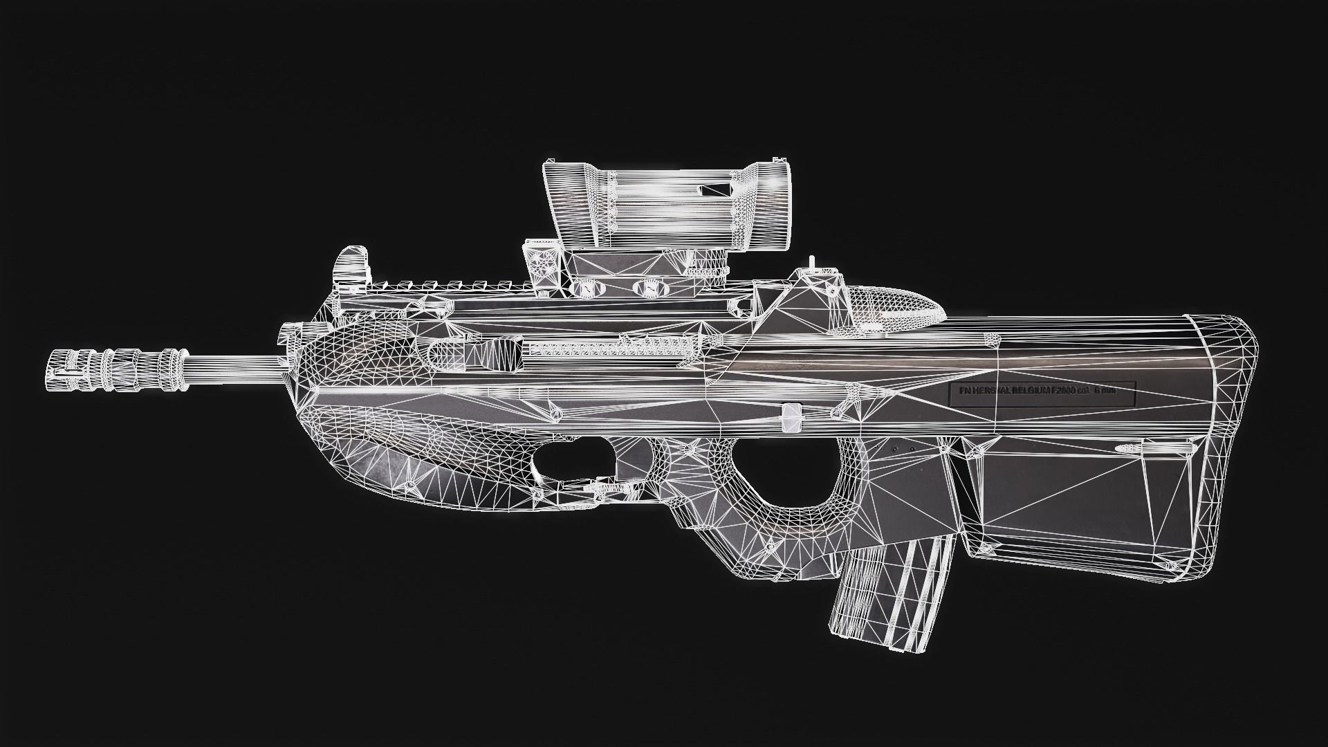3D model FN F2000 Assault-Rifle VR / AR / low-poly | CGTrader